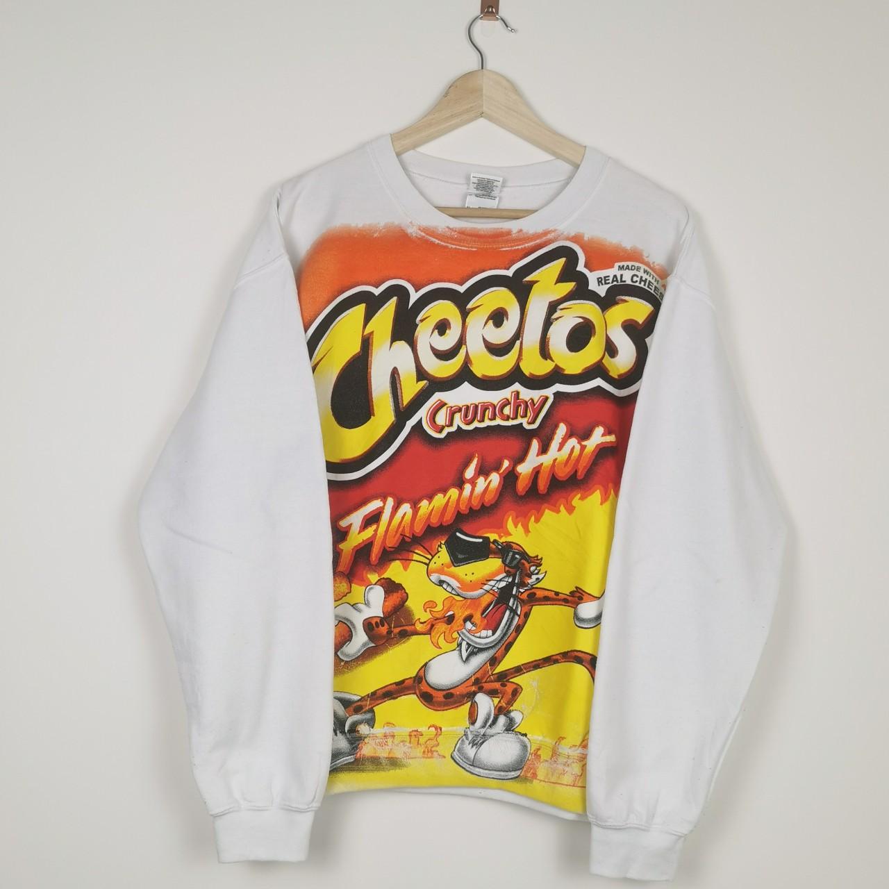 Vintage graphic sweatshirt cheetos print gildan... - Depop
