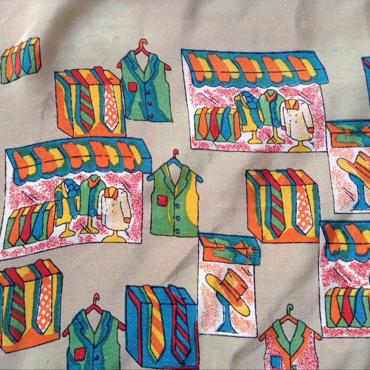 90s silk neck scarf ... Great condition ... Bright... - Depop