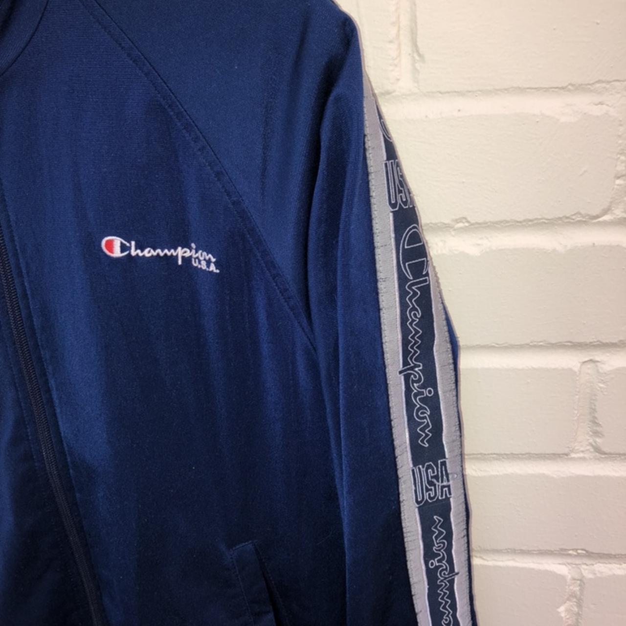 Champion USA track top 🇺🇸 13-14 years Would fit... - Depop