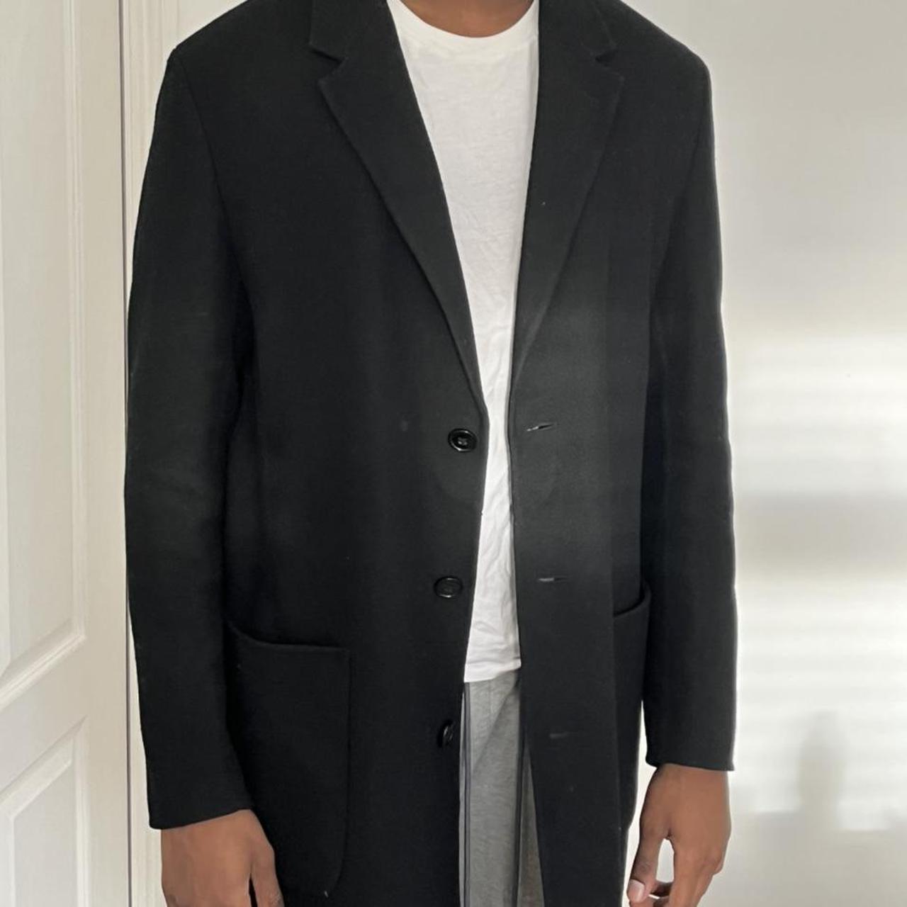 Uniqlo U Wool long coat Size L (uniqlo... - Depop