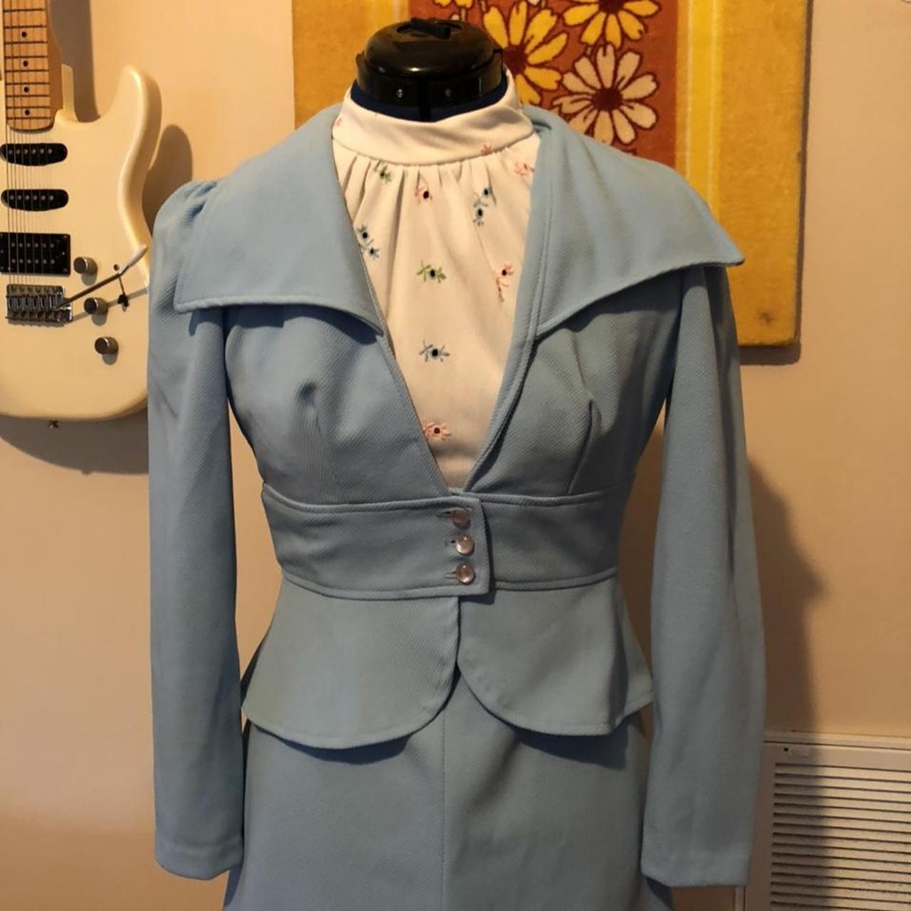 Adorable 60s/70s matching mini dress and jacket set.... - Depop