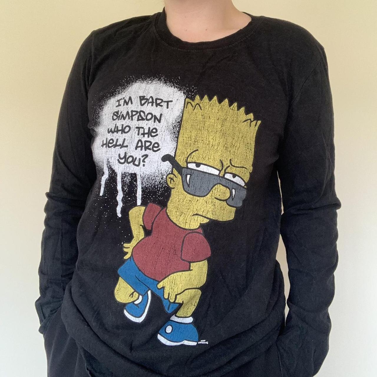 Bart Simpson Long Sleeved T-shirt from Urban... - Depop