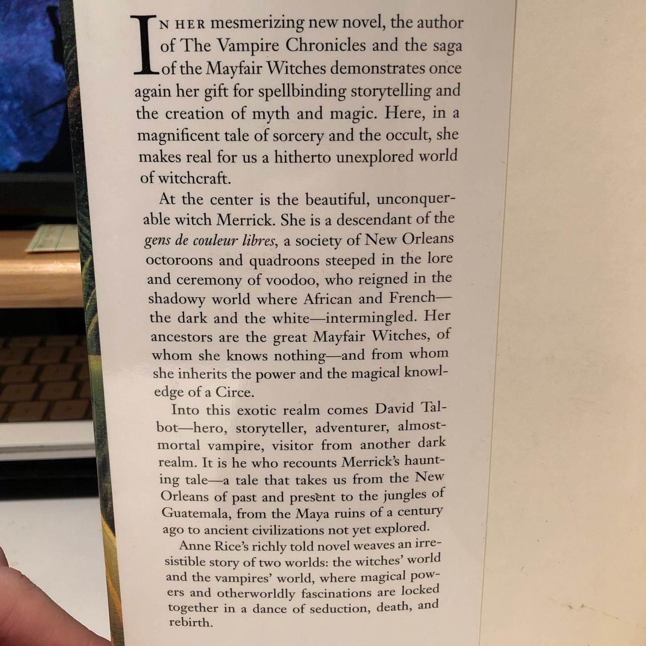 Anne Rice - Merrick -First edition hardcover in very... - Depop