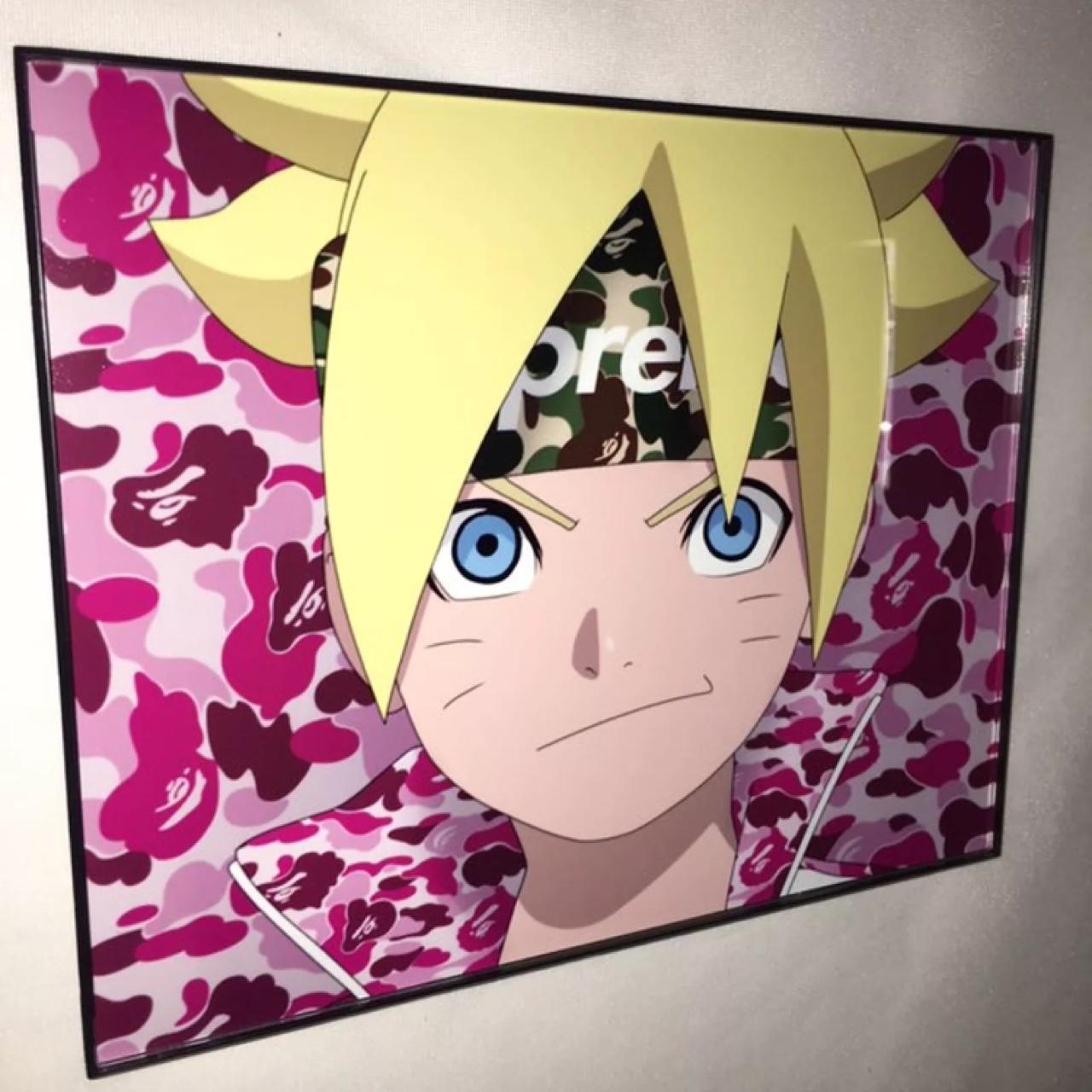 Supreme, bape , Naruto Art Print with Frame , Print... - Depop