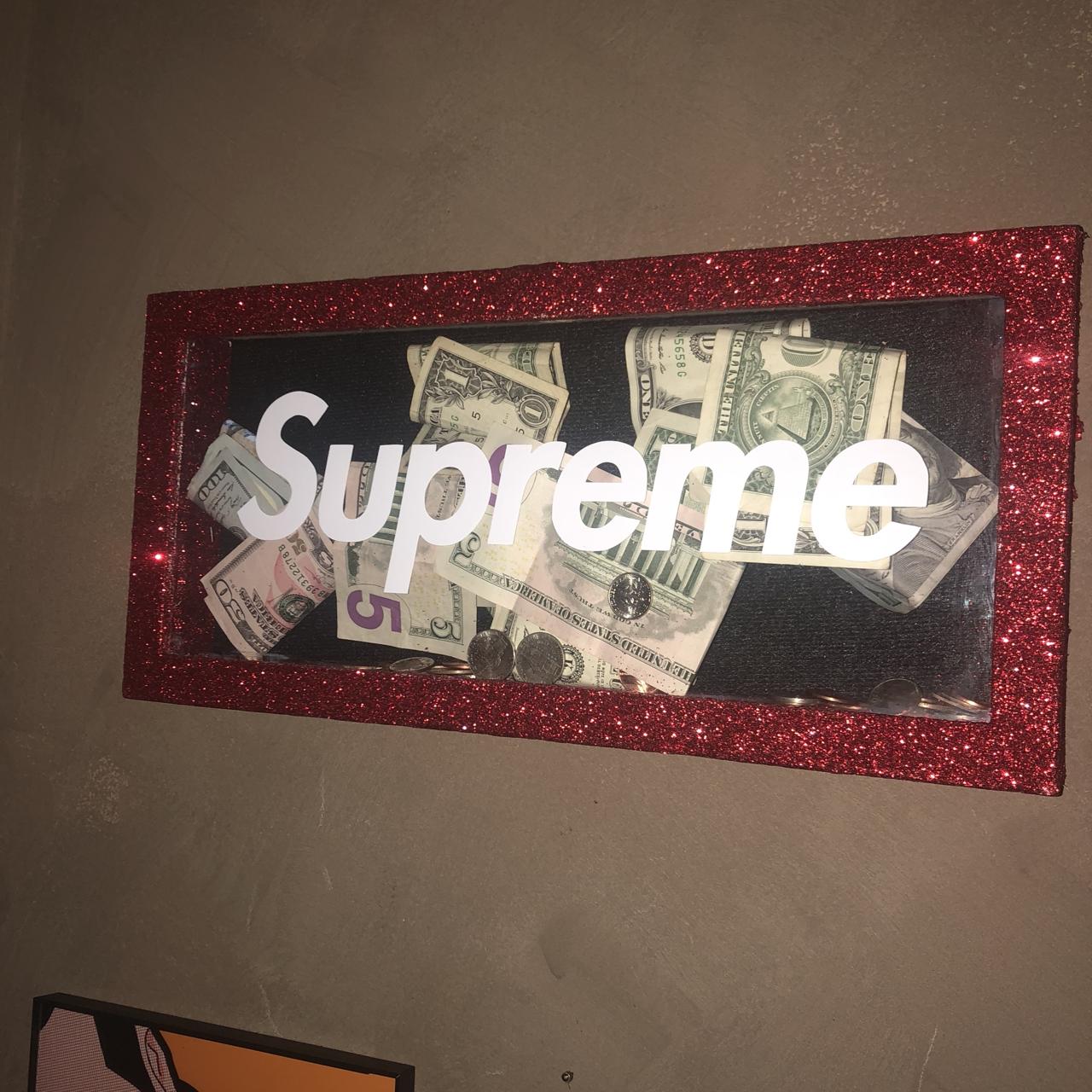 Supreme , Glitter red , wall mount piggy bank, bank... - Depop
