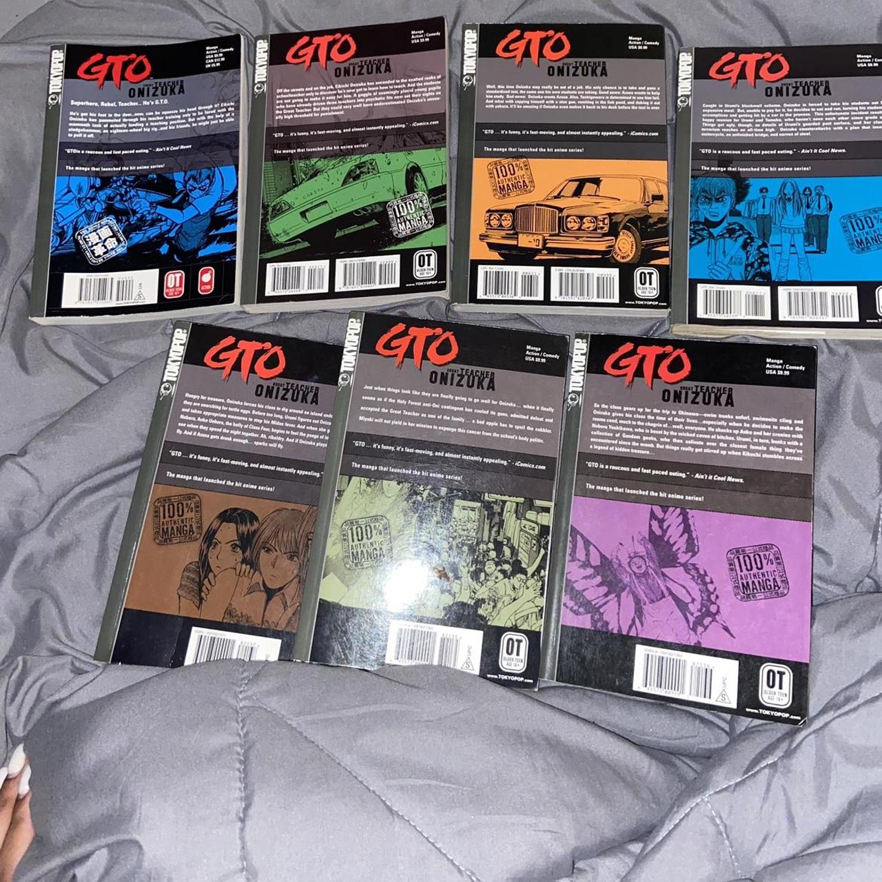 VOLUMES 2,3,6,8,11,12,13 of GTO MANGA. Great teacher... - Depop
