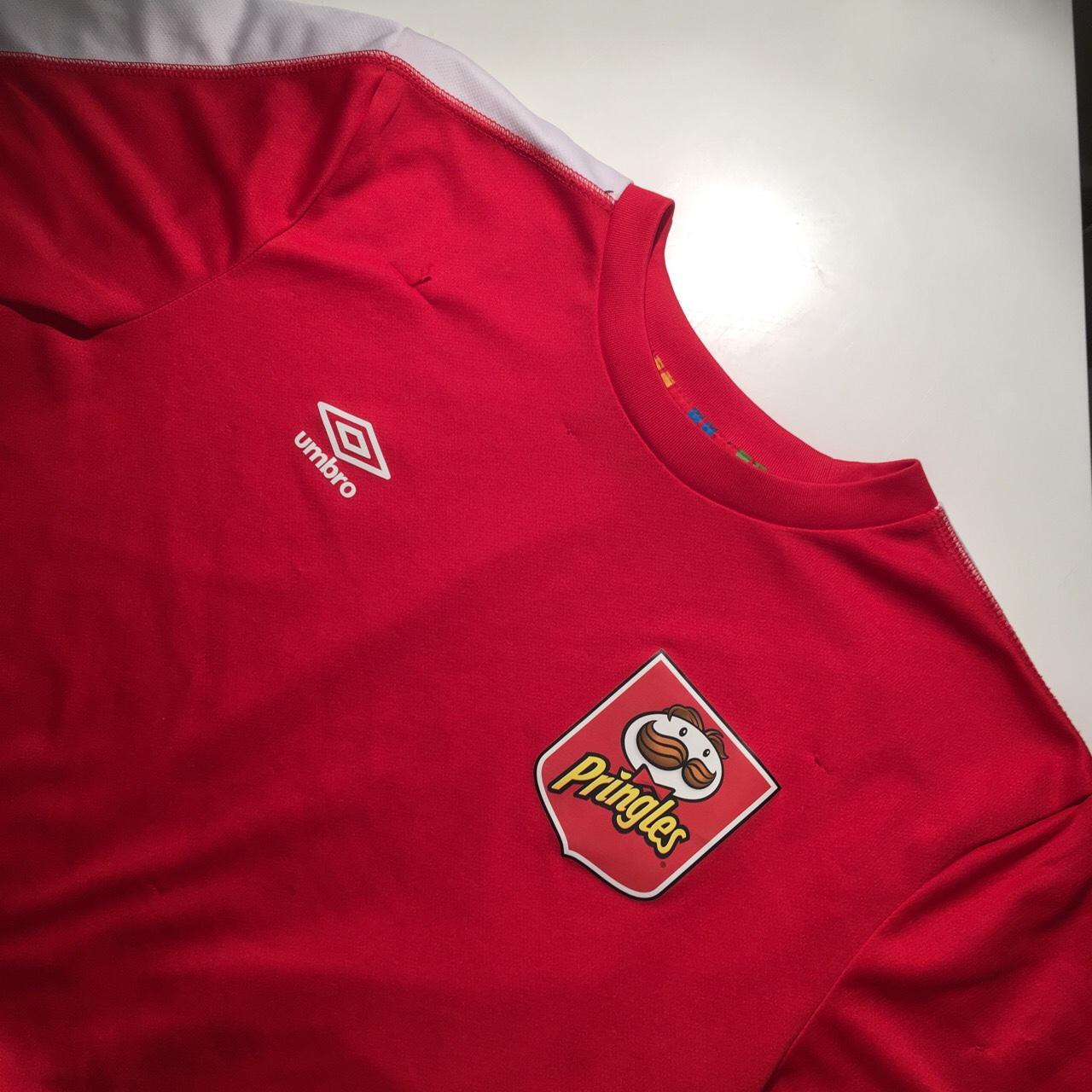 Umbro - Pringles - football top Vintage Limited... - Depop