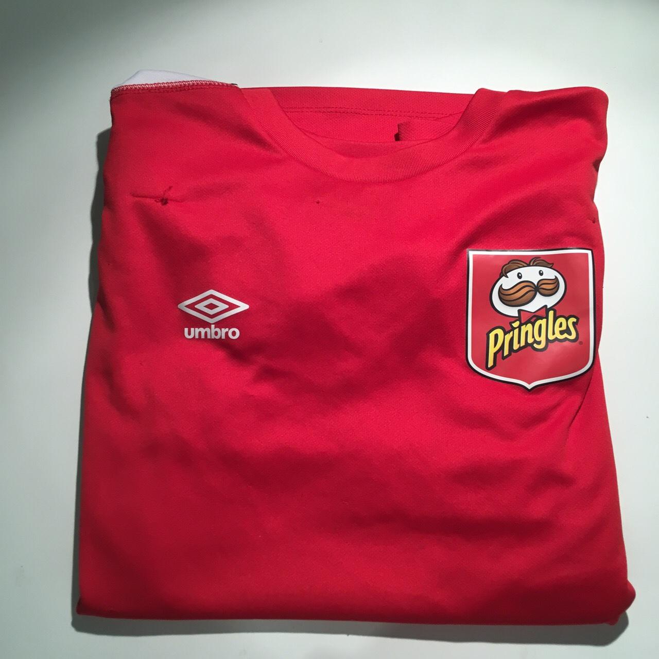 Umbro - Pringles - football top Vintage Limited... - Depop