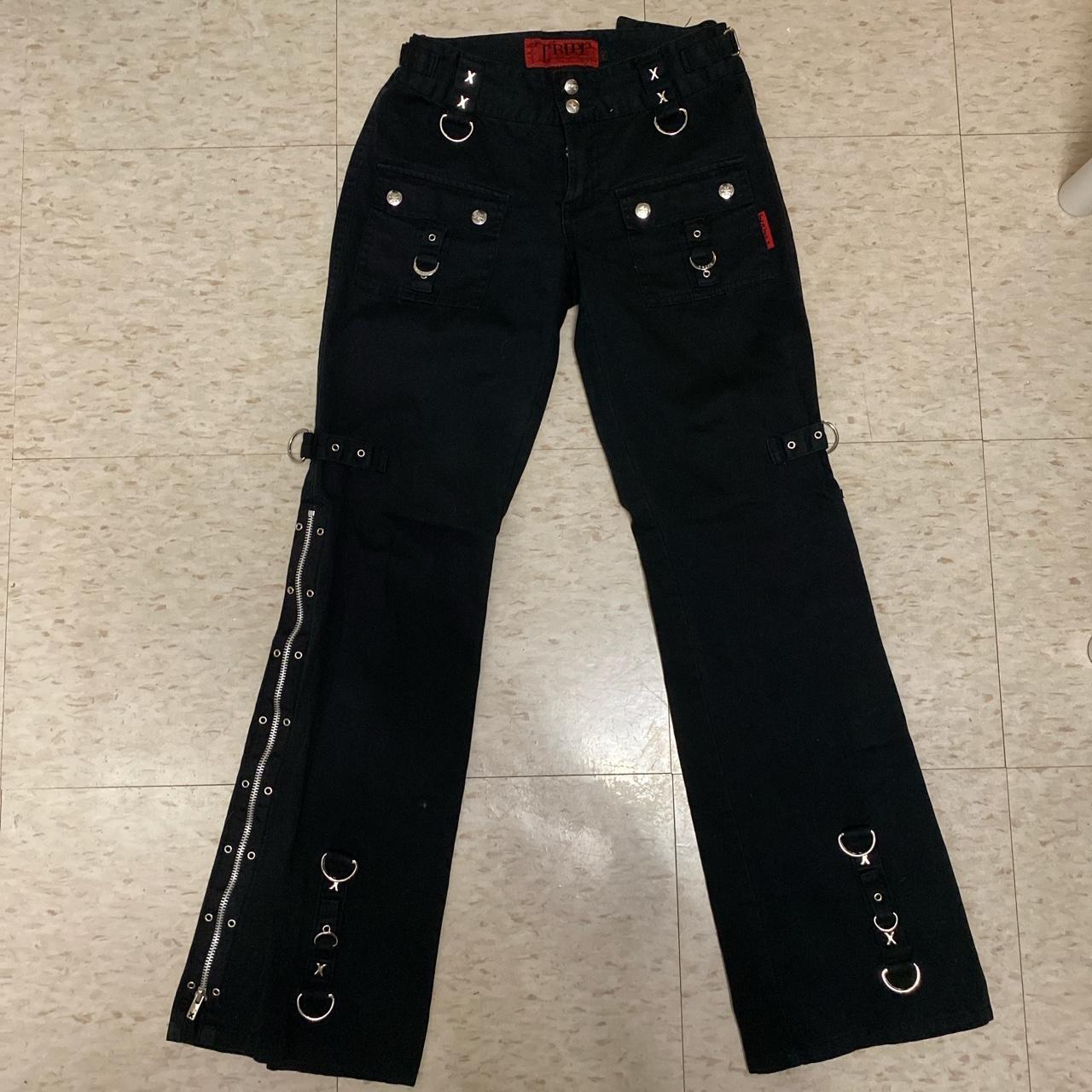 super rare vintage Tripp nyc black flare pants.... | Depop