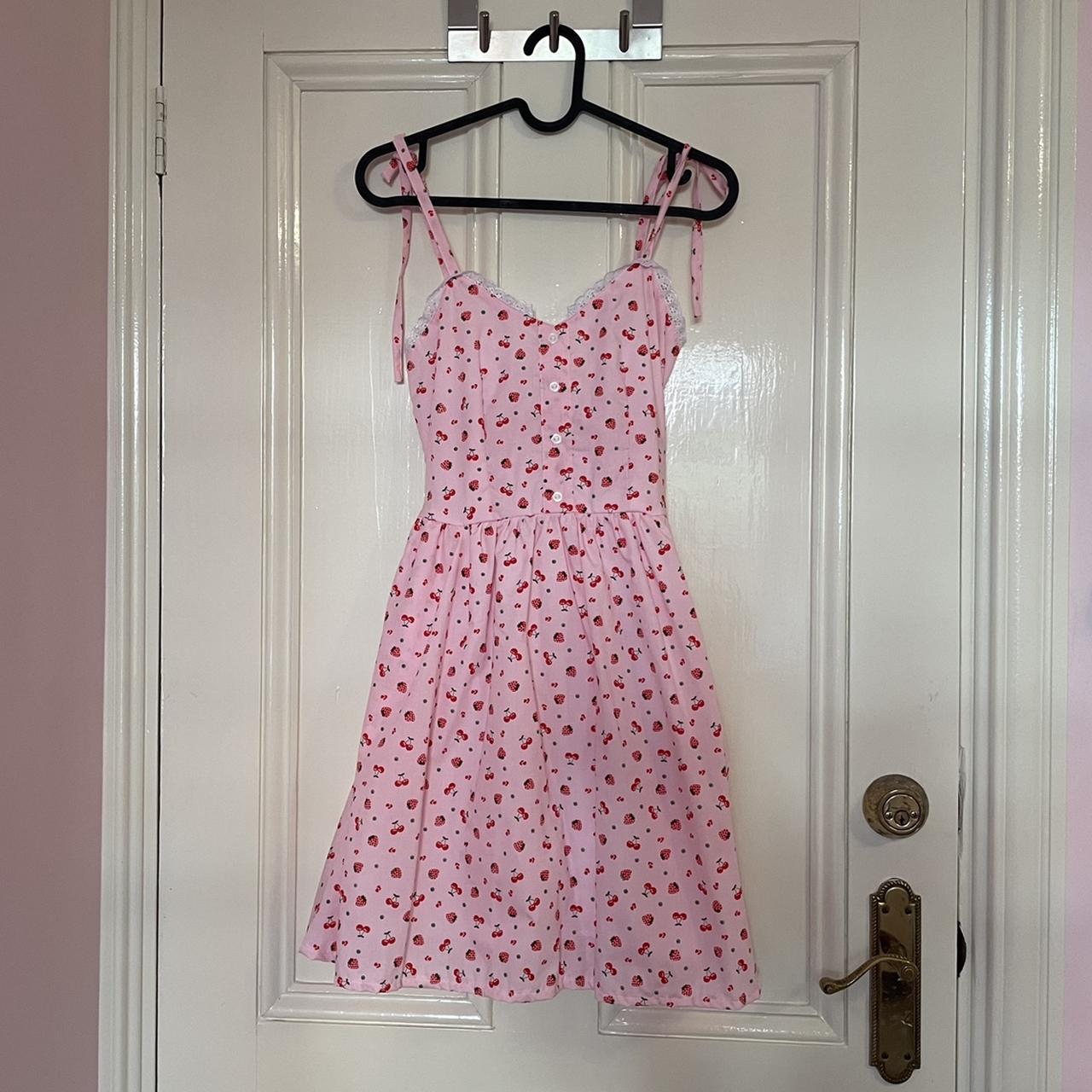 Bonne Chance 'Berry Cute Darling sundress with... | Depop