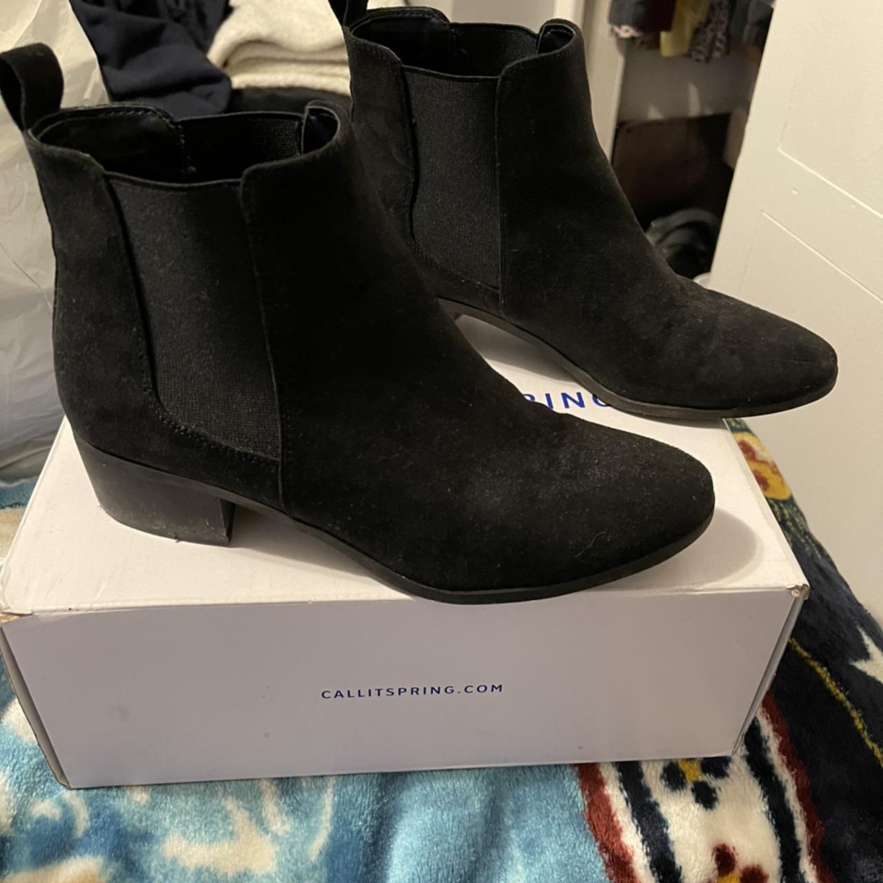 Call it Spring Women's Black Boots | Depop