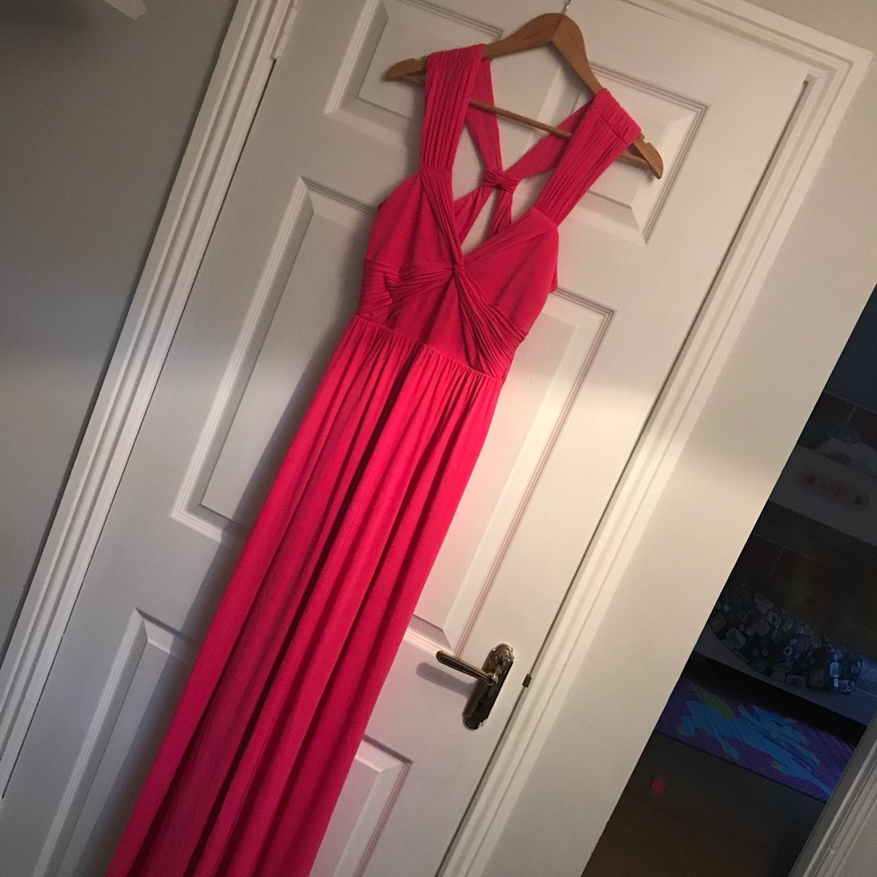 Coast Branda Maxi Dress Pink (Grecian style) Size UK... | Depop