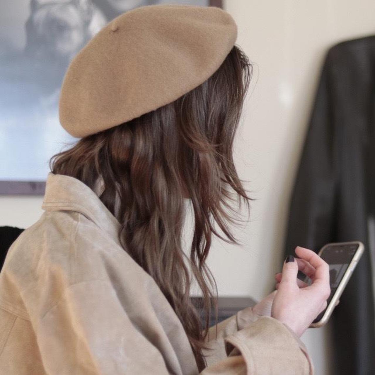 Tan beret ⭐️ 100% Wool 11.5” wide Note: I can only... - Depop