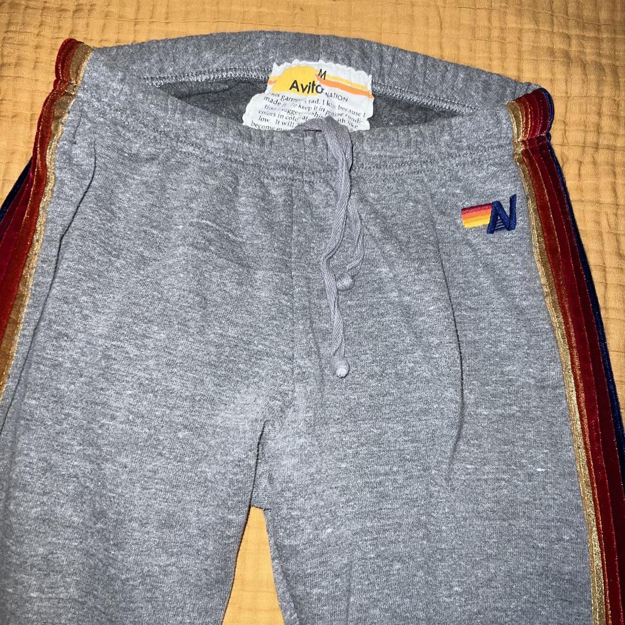 Aviator nation Sweats Velvet detailing Womens... - Depop