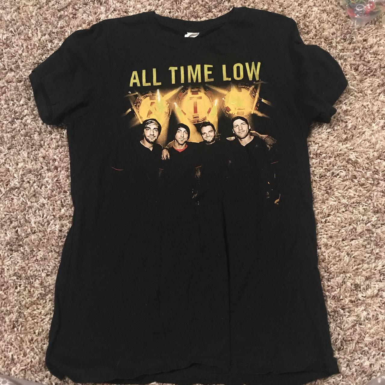 ALL TIME LOW BLACK BAND SHIRT 🖤 Marked as a size... - Depop