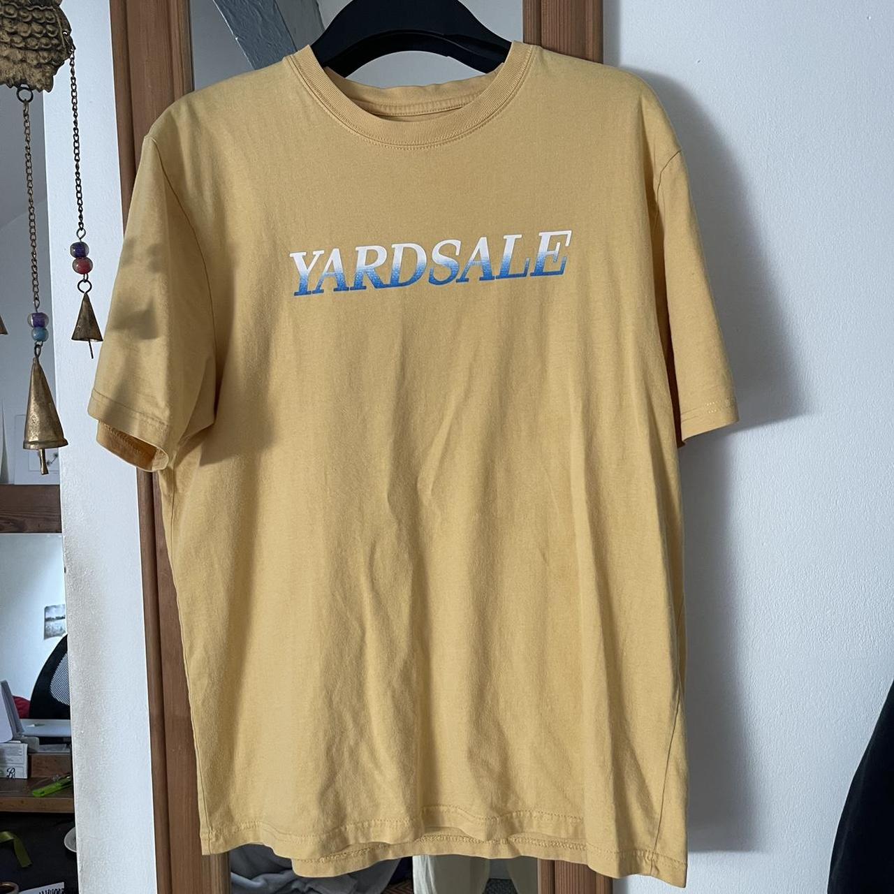 Yellow yardsale t-shirt - Depop