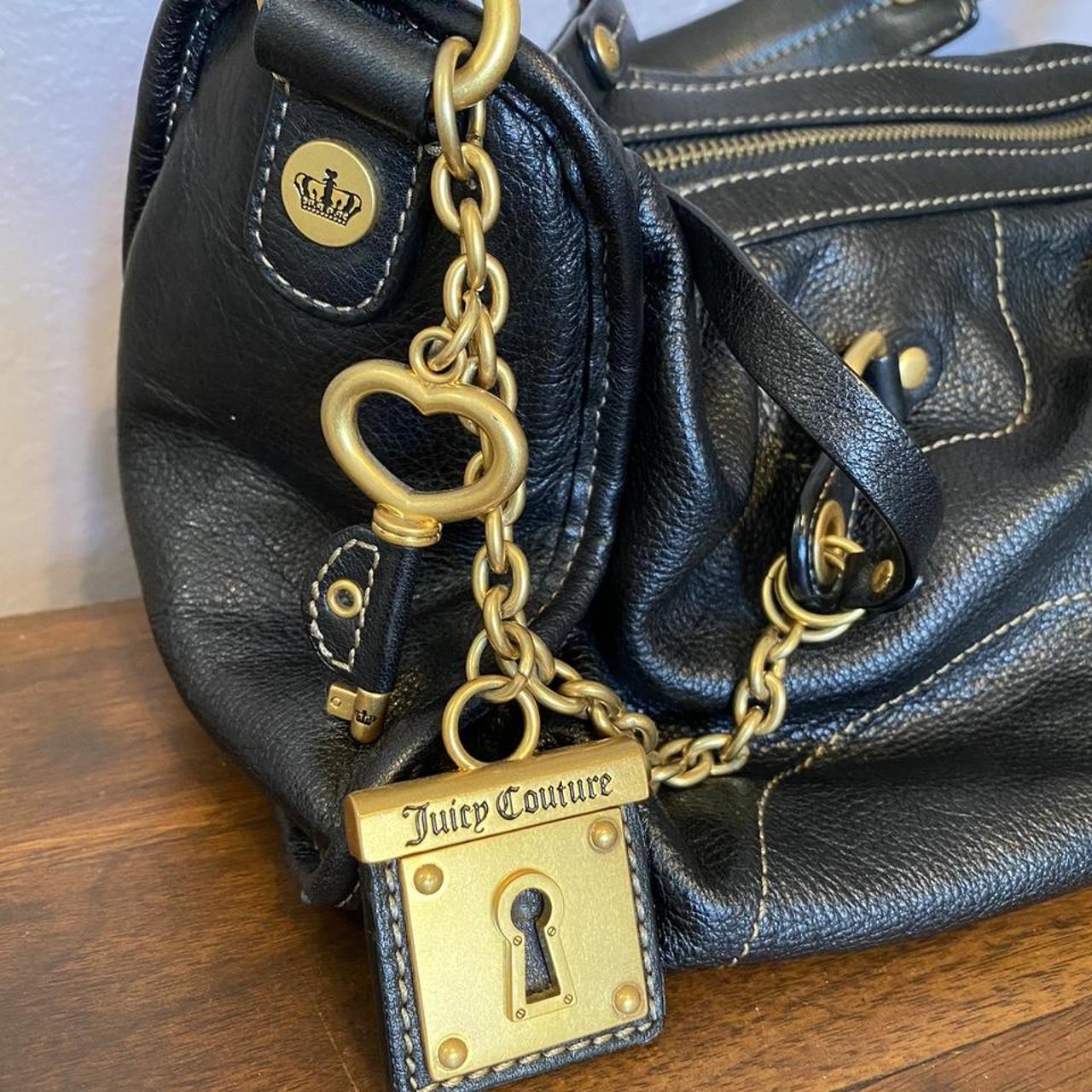 Black and gold Juicy Couture shoulder bag Perfect | Depop Black and gold Juicy Couture shoulder bag Perfect | Depop
