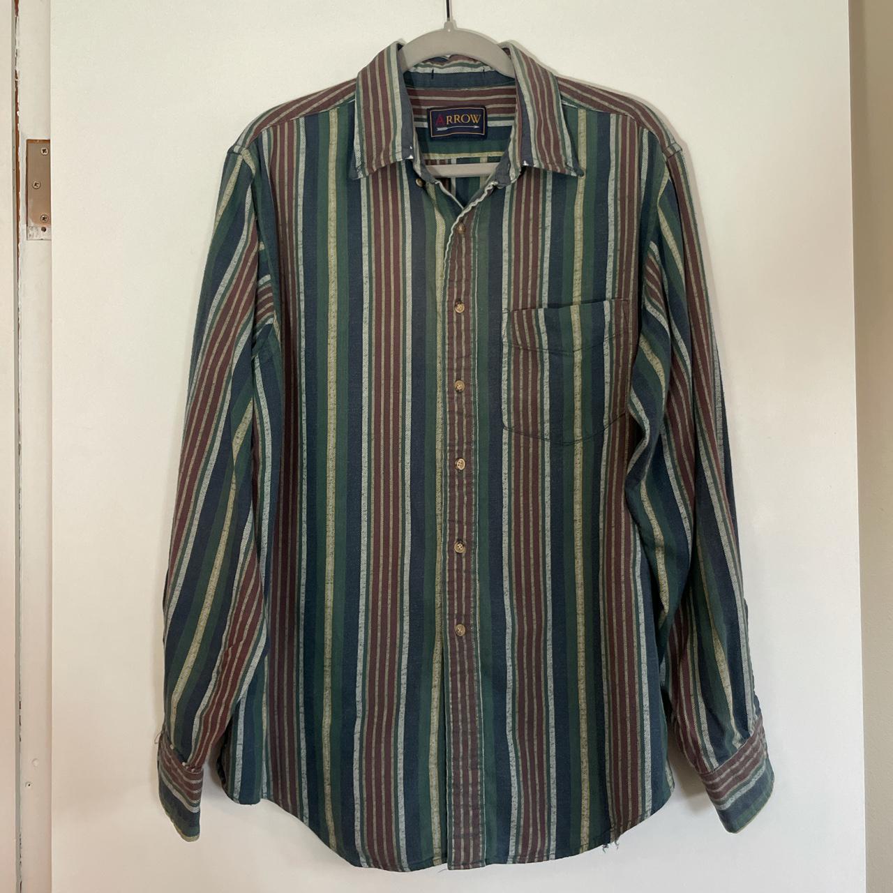 vintage 80s arrow sportswear flannel shirt || fits... - Depop