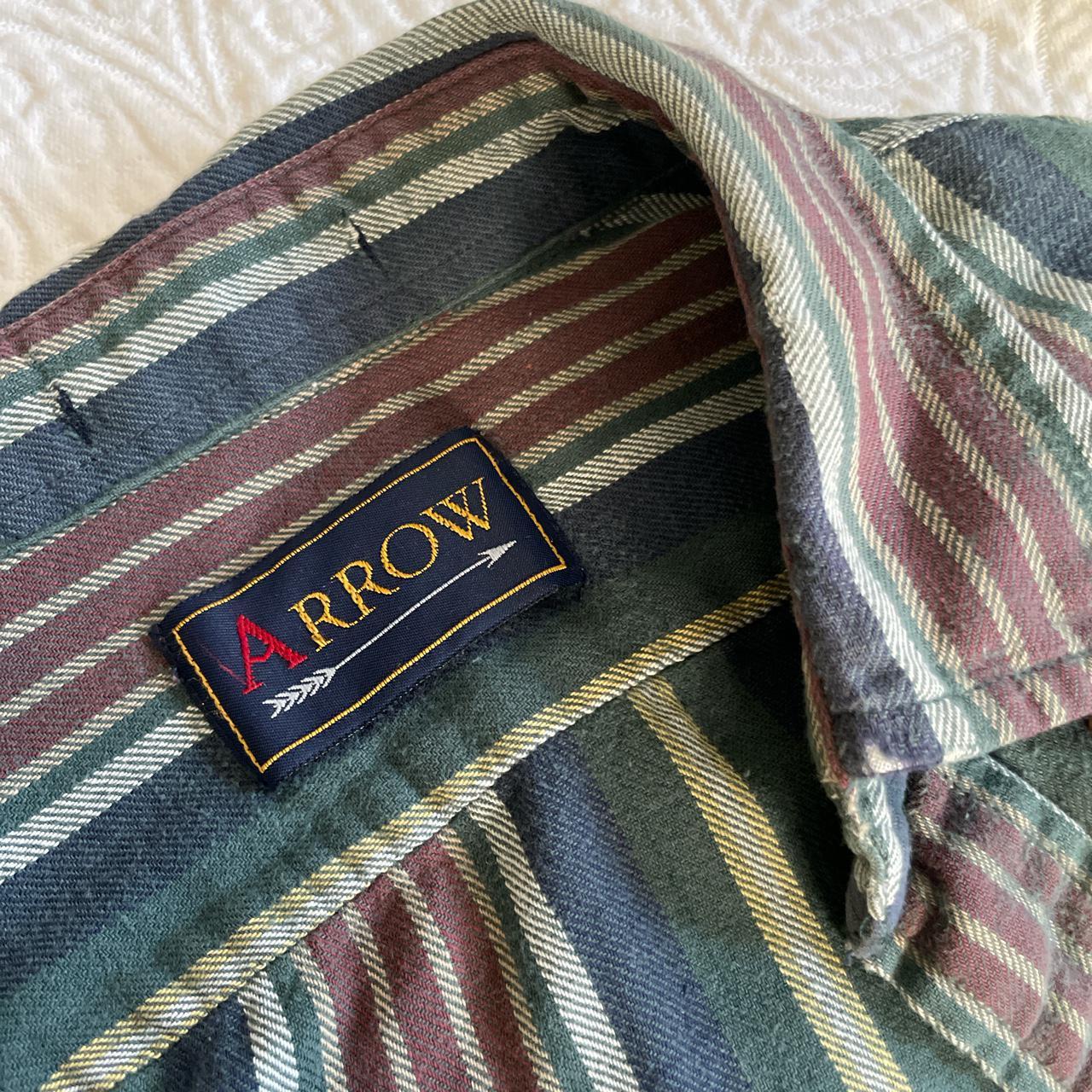 vintage 80s arrow sportswear flannel shirt || fits... - Depop