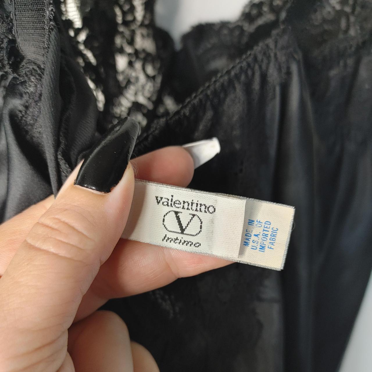 Vintage 1990s Valentino Intimo lace bustier slip... - Depop