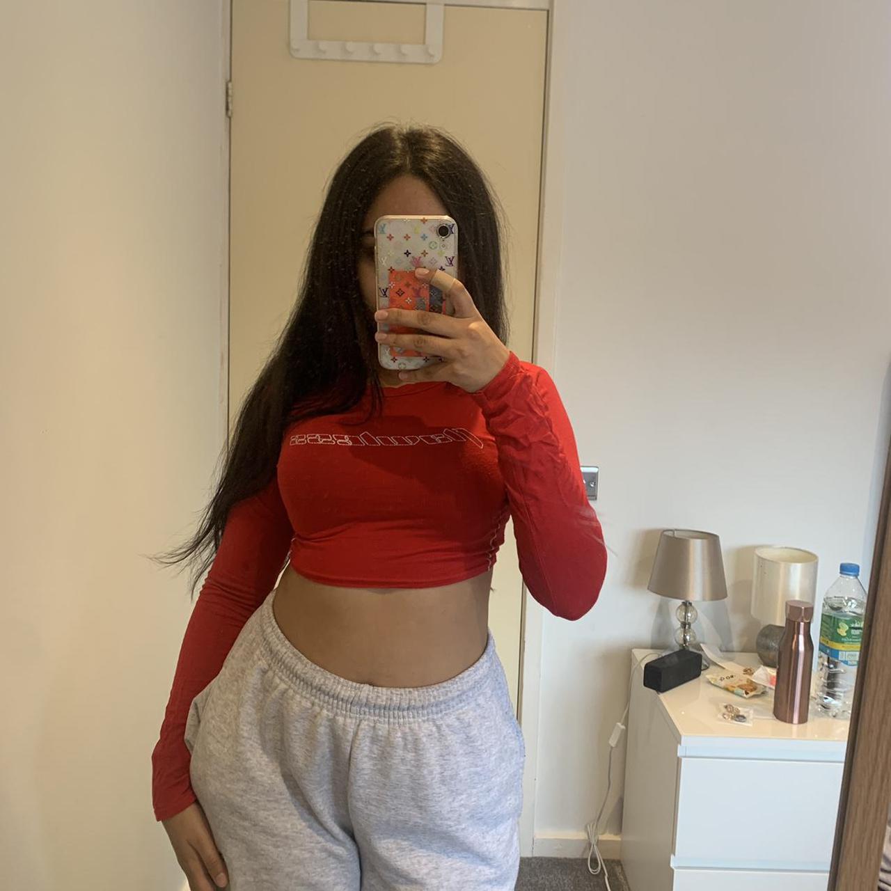 PLT cute red y2k top So on trend right now Size 6 - Depop