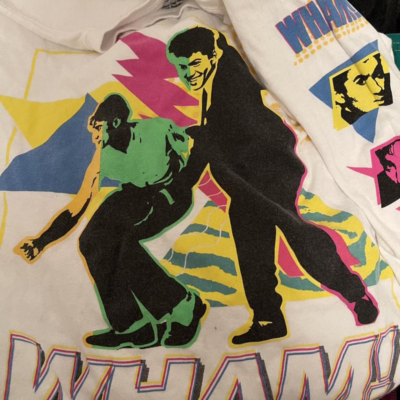 WHAM! Band 80's style long sleeve t-shirt. Size... - Depop