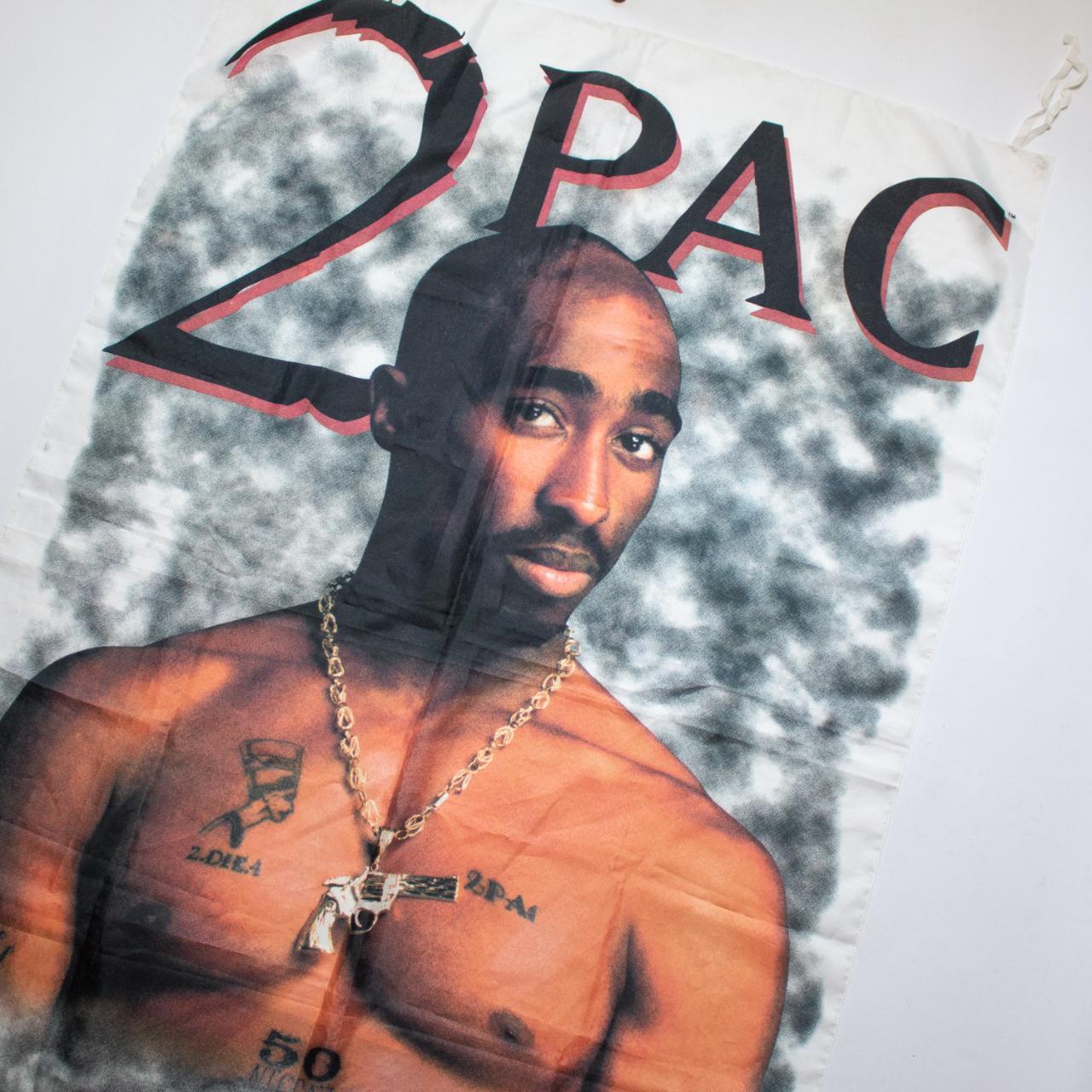 Vintage 2 Pac Tupac Shakur Poster Flag 1971 - 1996... - Depop