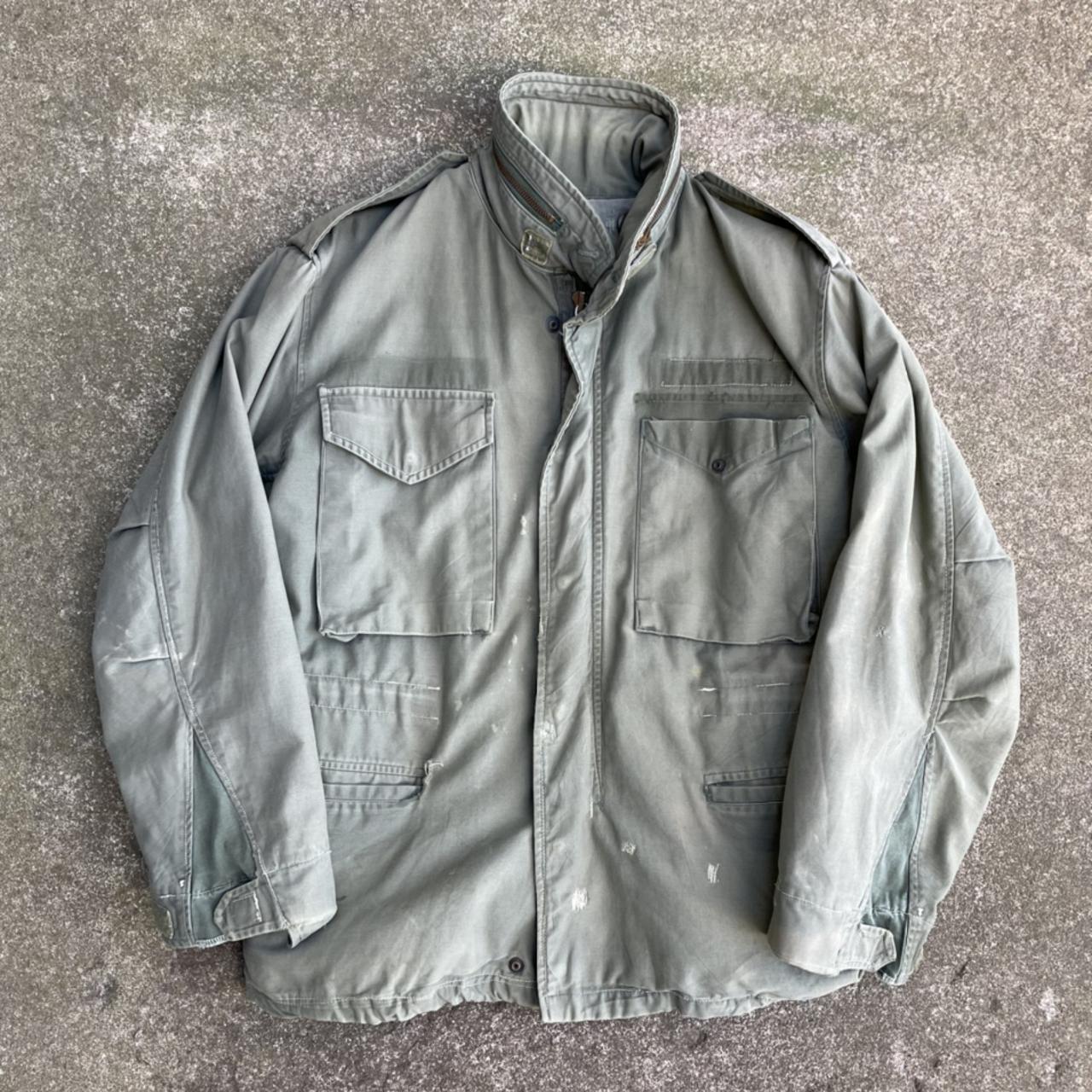 Vintage 70s M65 field jacket. This jacket is faded... - Depop