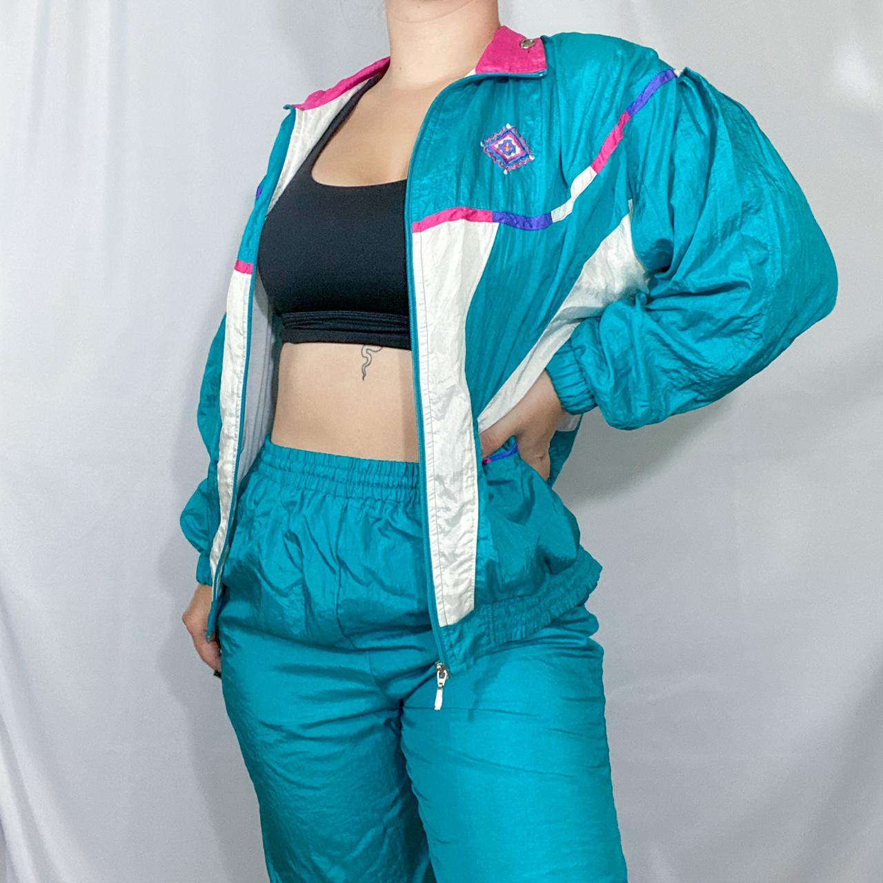 Colorful Windbreaker 2-Piece Set 🐬 Size:... - Depop