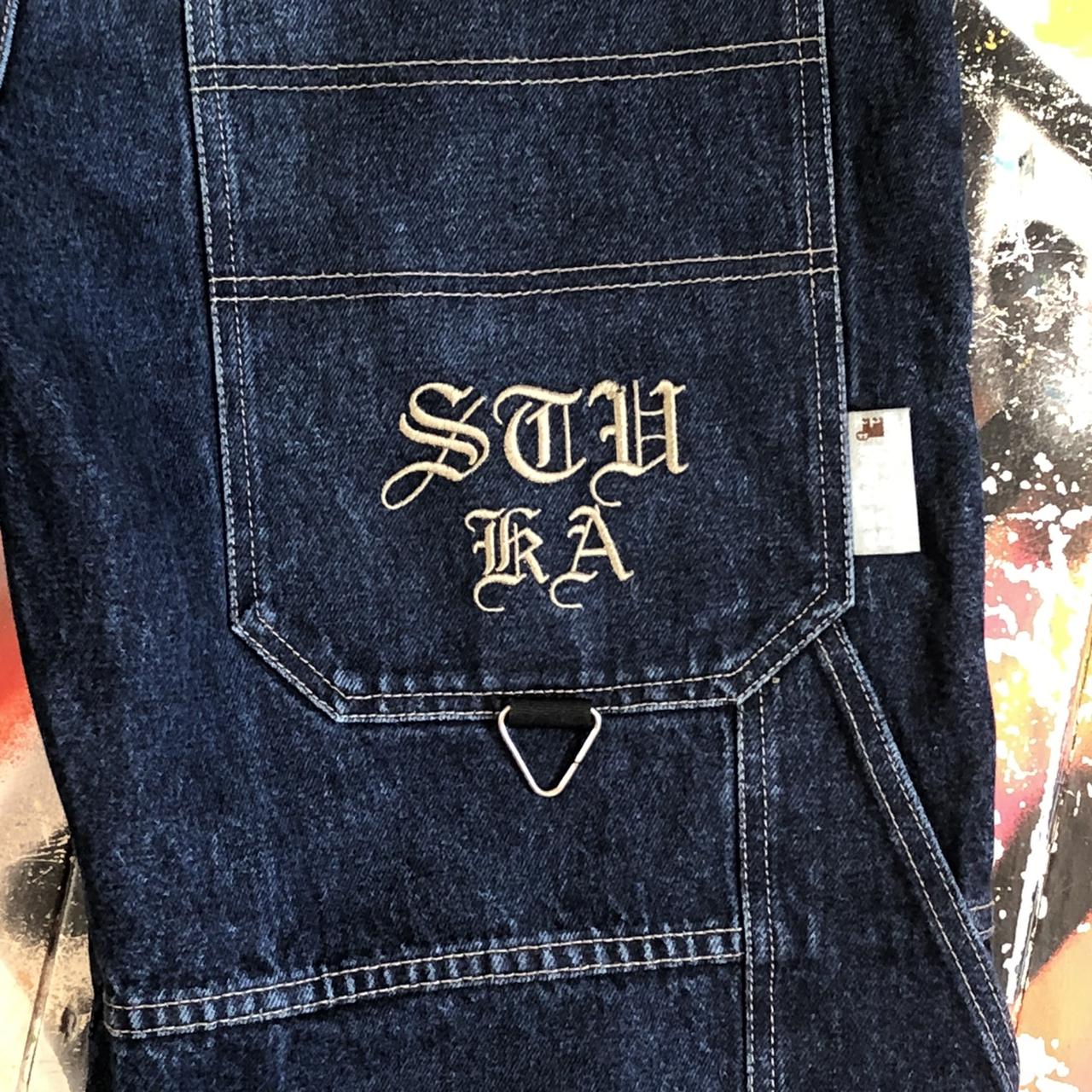 vintage 90s STUKA skater denim shorts!!! So mad and... - Depop