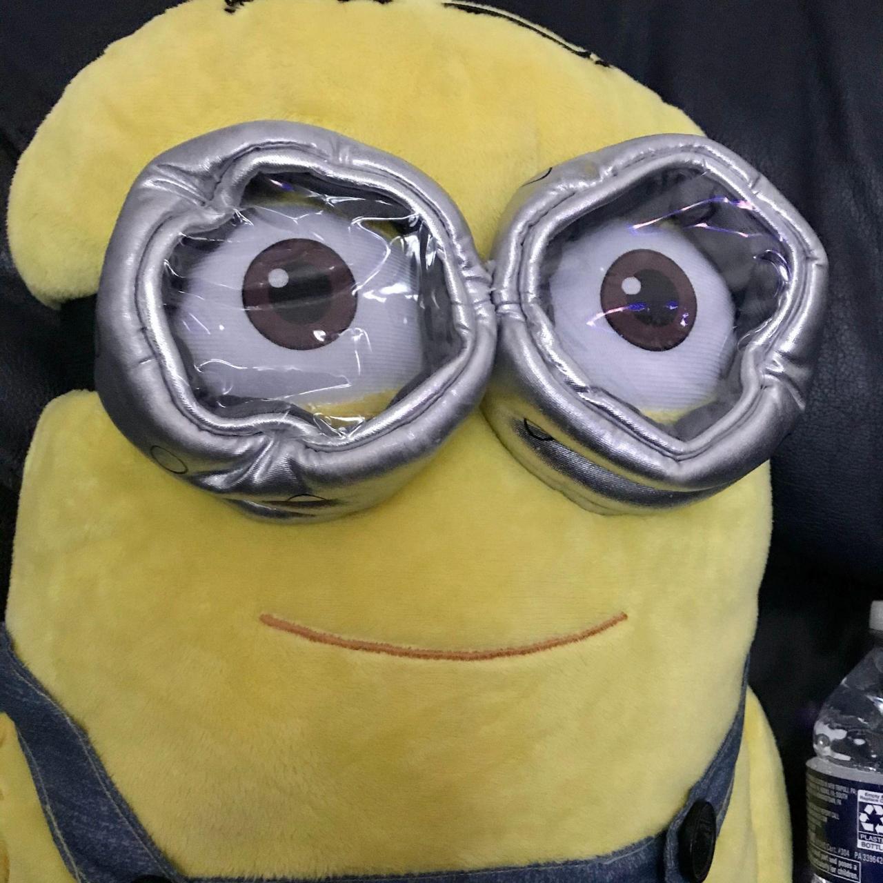 Large Despicable Me Minion Dave Two-Eyed Soft Yellow... - Depop