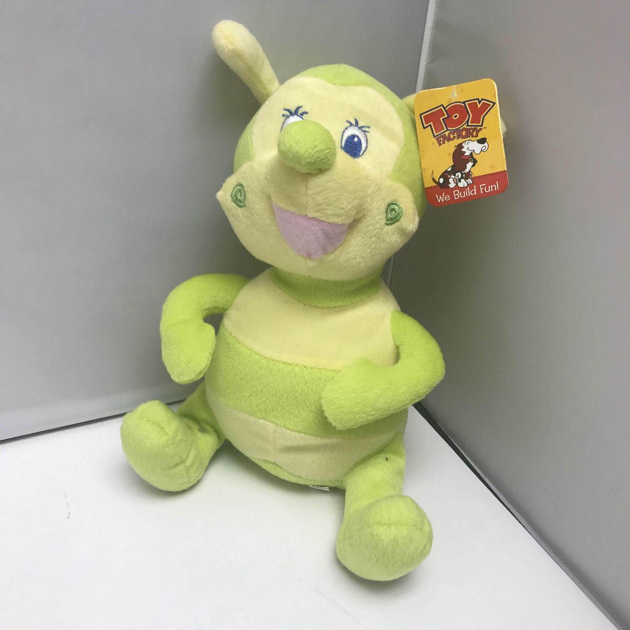 Toy Factory Cute Green Alien Monster Plush Stuffed... - Depop