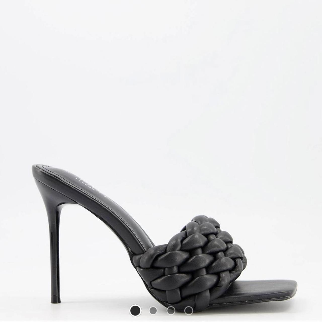 Simmi London Brandy woven mules in black Perfect... - Depop