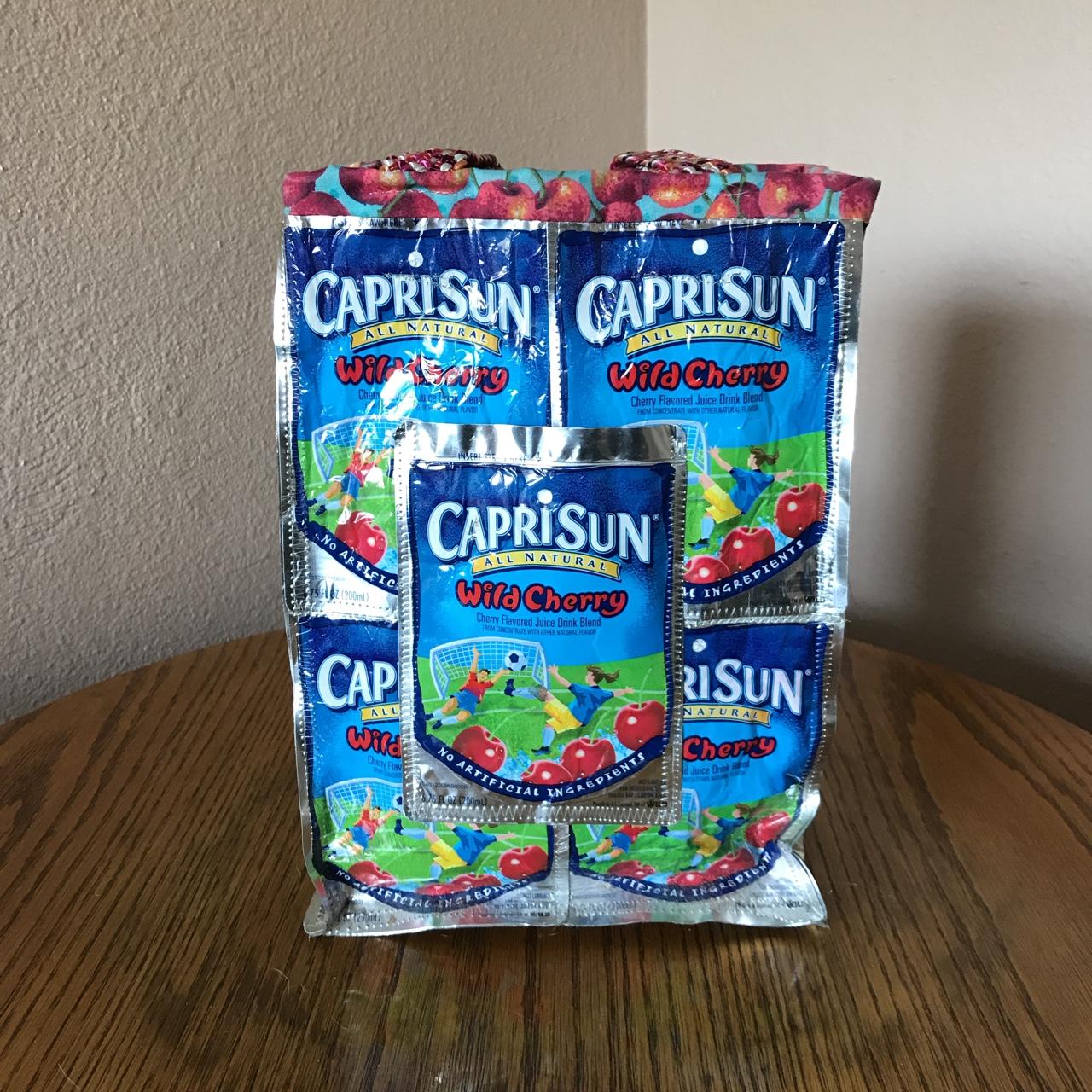 🍒 Wild cherry 🍒 Capri sun purse 👛 with front pocket.... | Depop