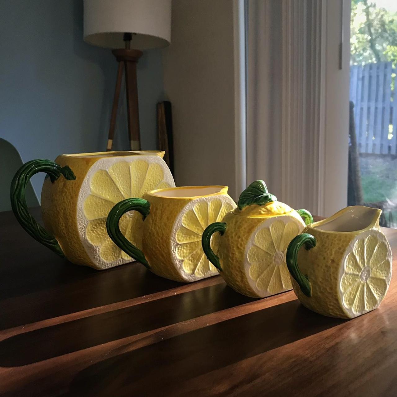 ADORABLE lemon tea/lemonade set 🍋 ☕️ includes three... - Depop