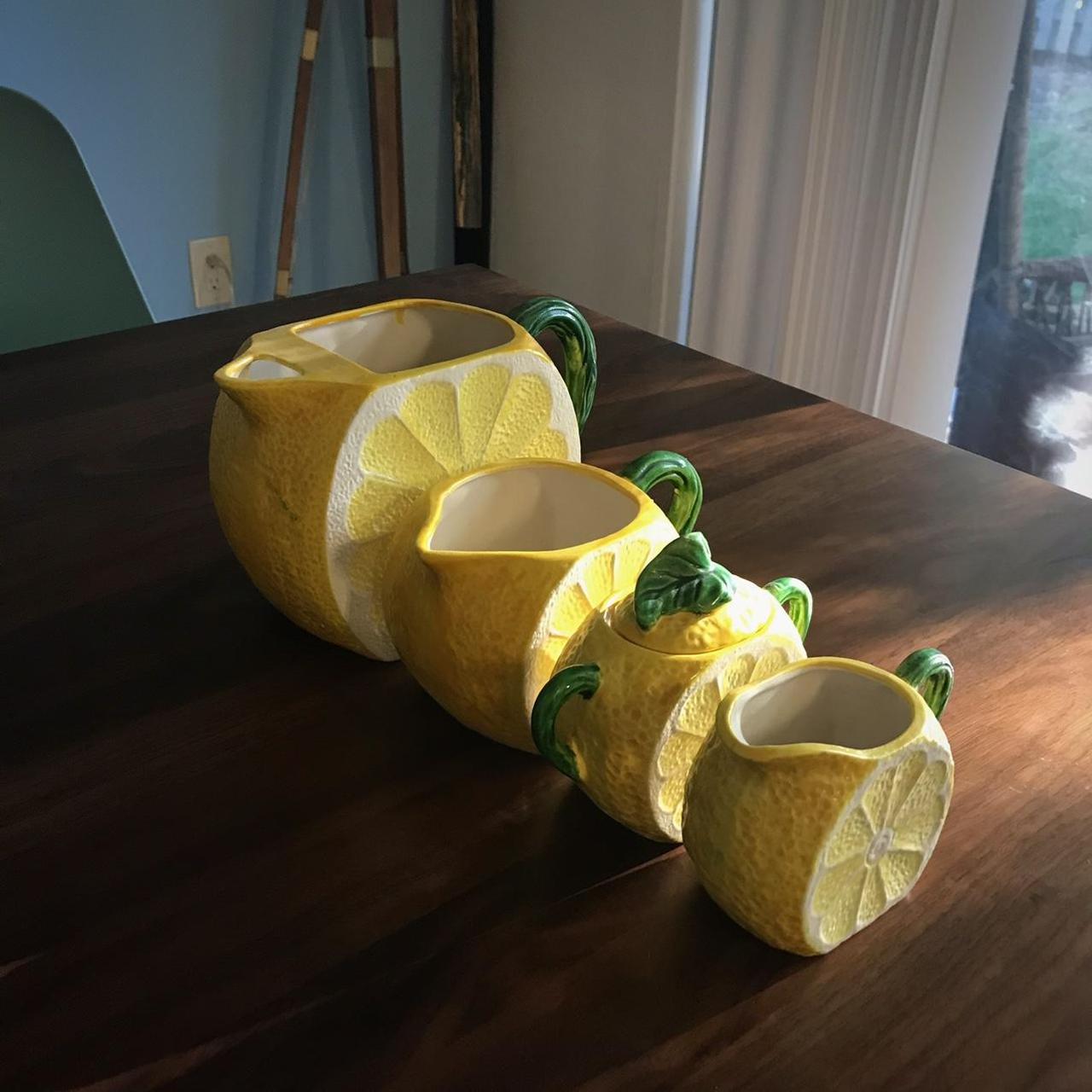 ADORABLE lemon tea/lemonade set 🍋 ☕️ includes three... - Depop