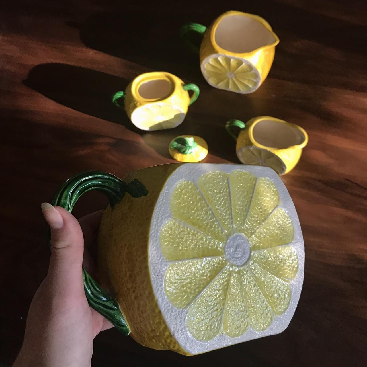 ADORABLE lemon tea/lemonade set 🍋 ☕️ includes three... - Depop