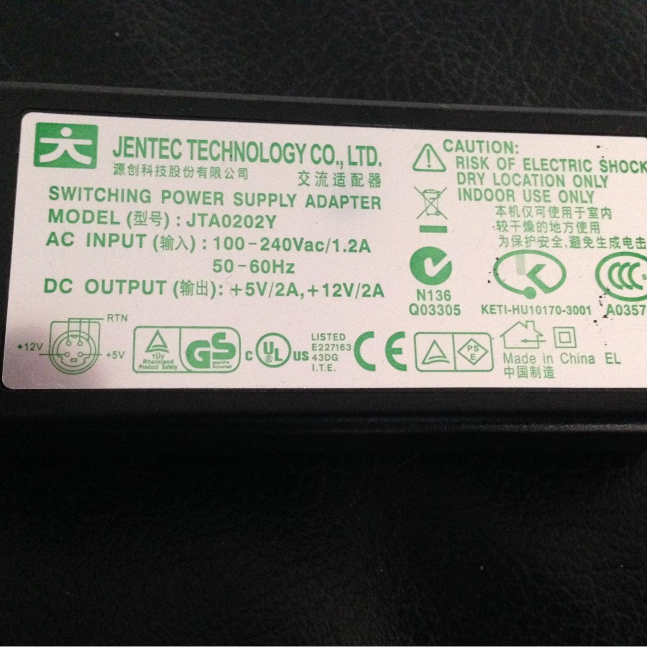 12V/5V/2A 4 Jentec Technology Switching Power Supply... - Depop