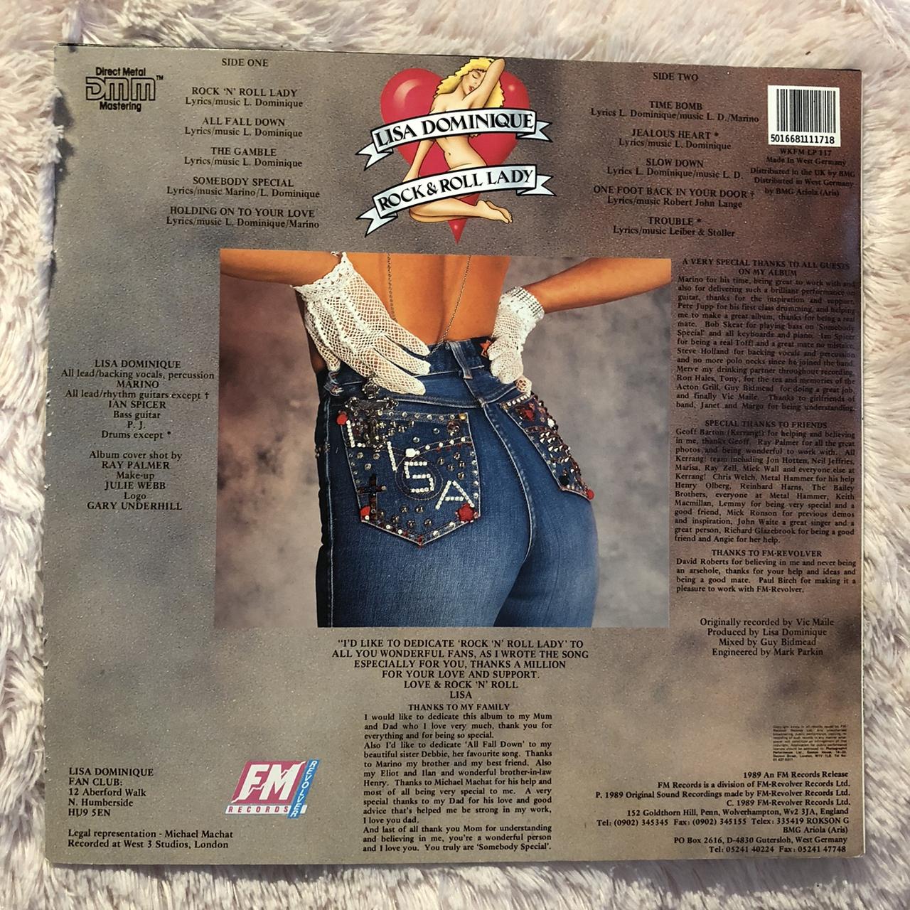 LISA DOMINIQUE - ROCK & ROLL LADY - 1989 LP Vinyl... - Depop