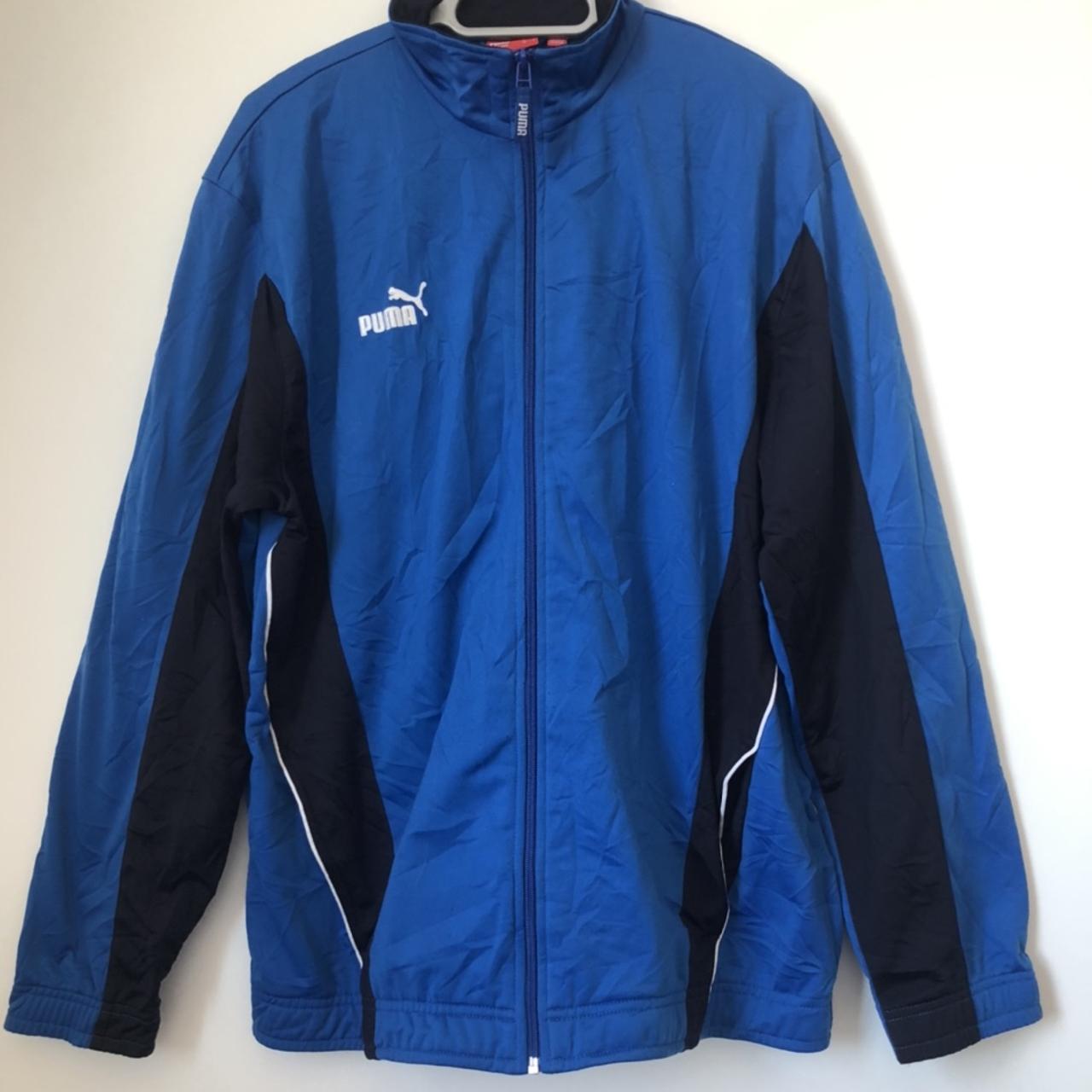 Blue men’s puma track jacket All items are vintage... - Depop