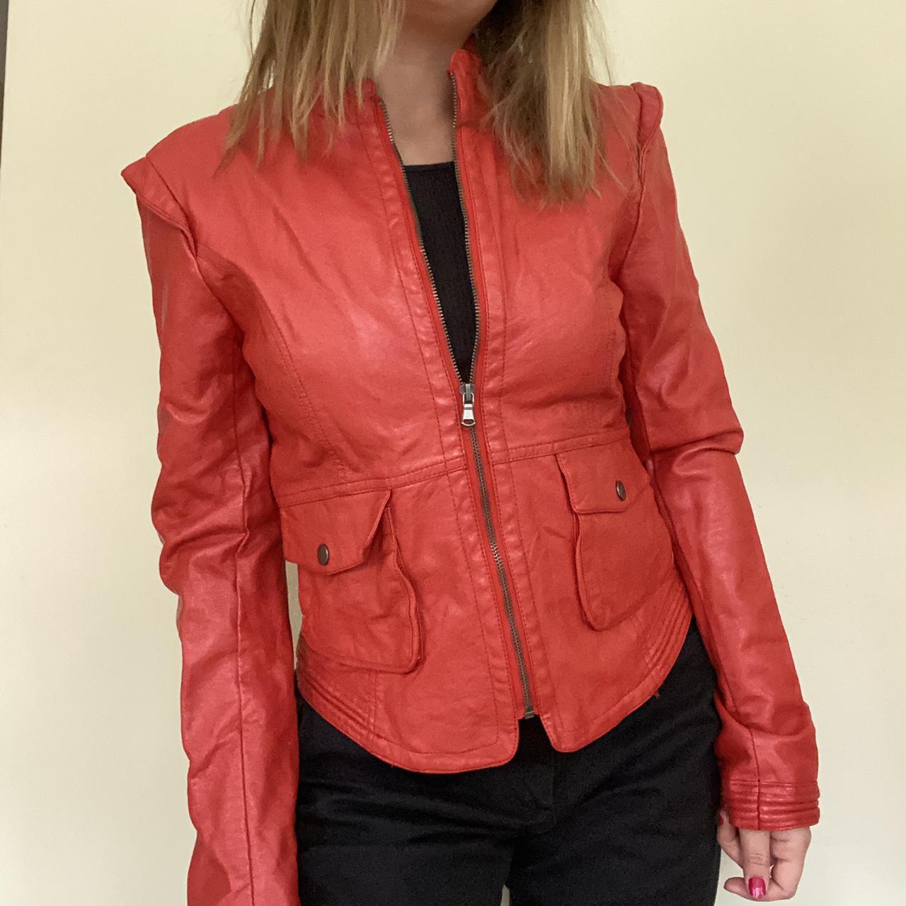 American Vintage Women's Red Jacket | Depop