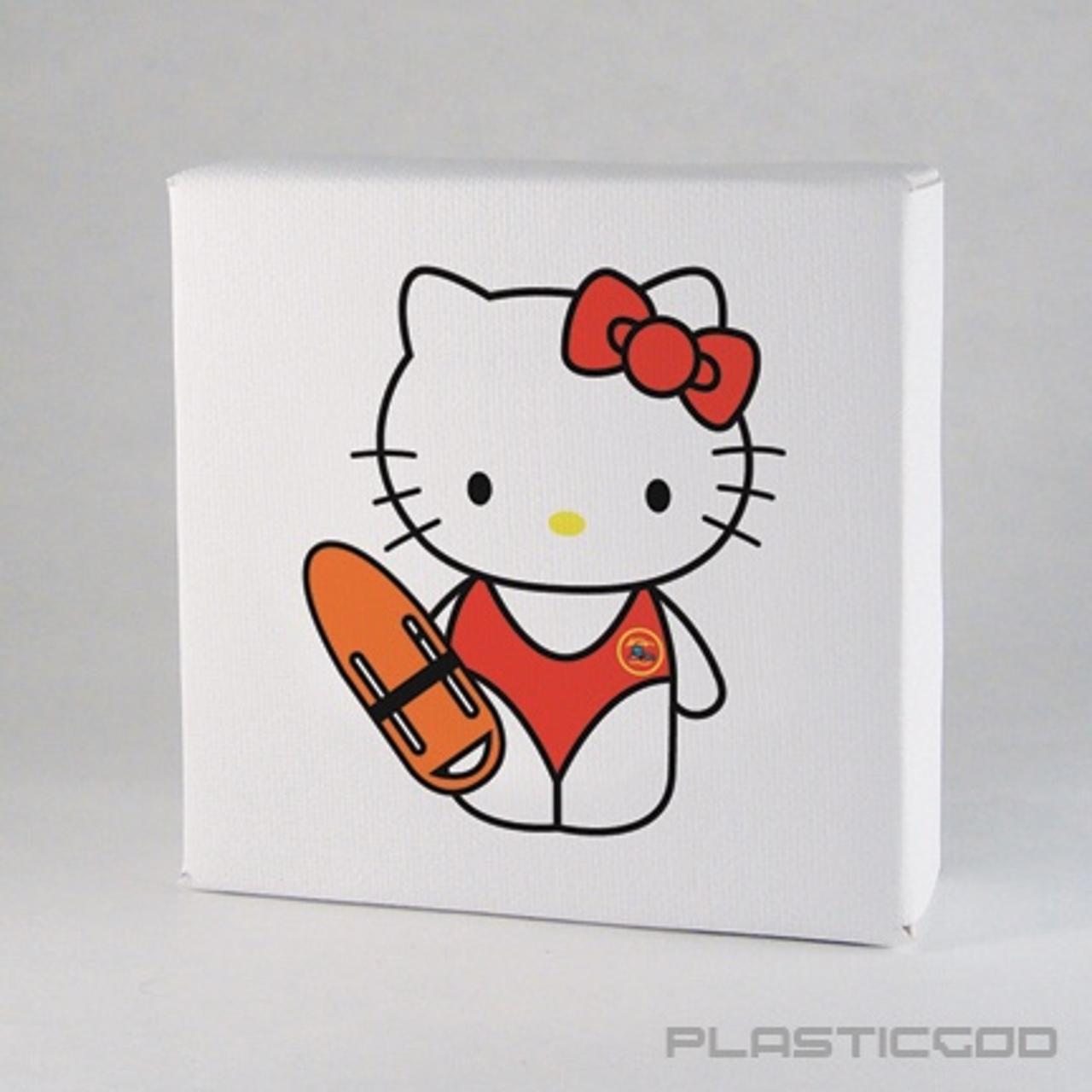 Cute limited edition Baywatch x Hello Kitty canvas... - Depop