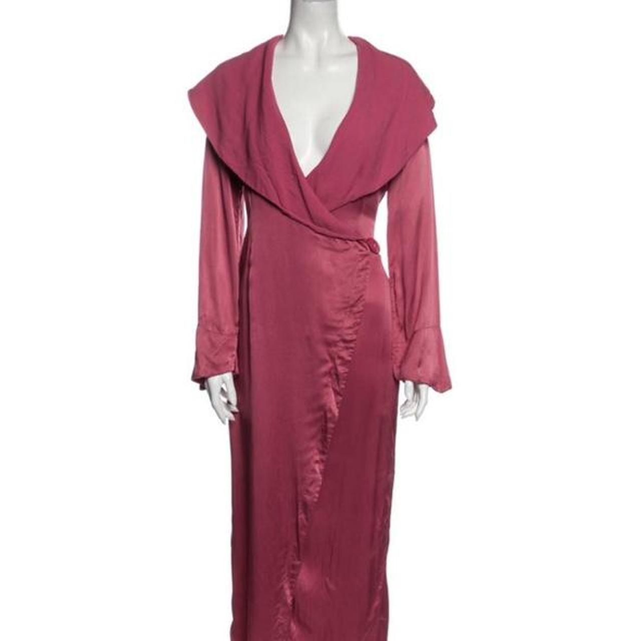 La perla pink dark rose suave silk robe La perla... - Depop