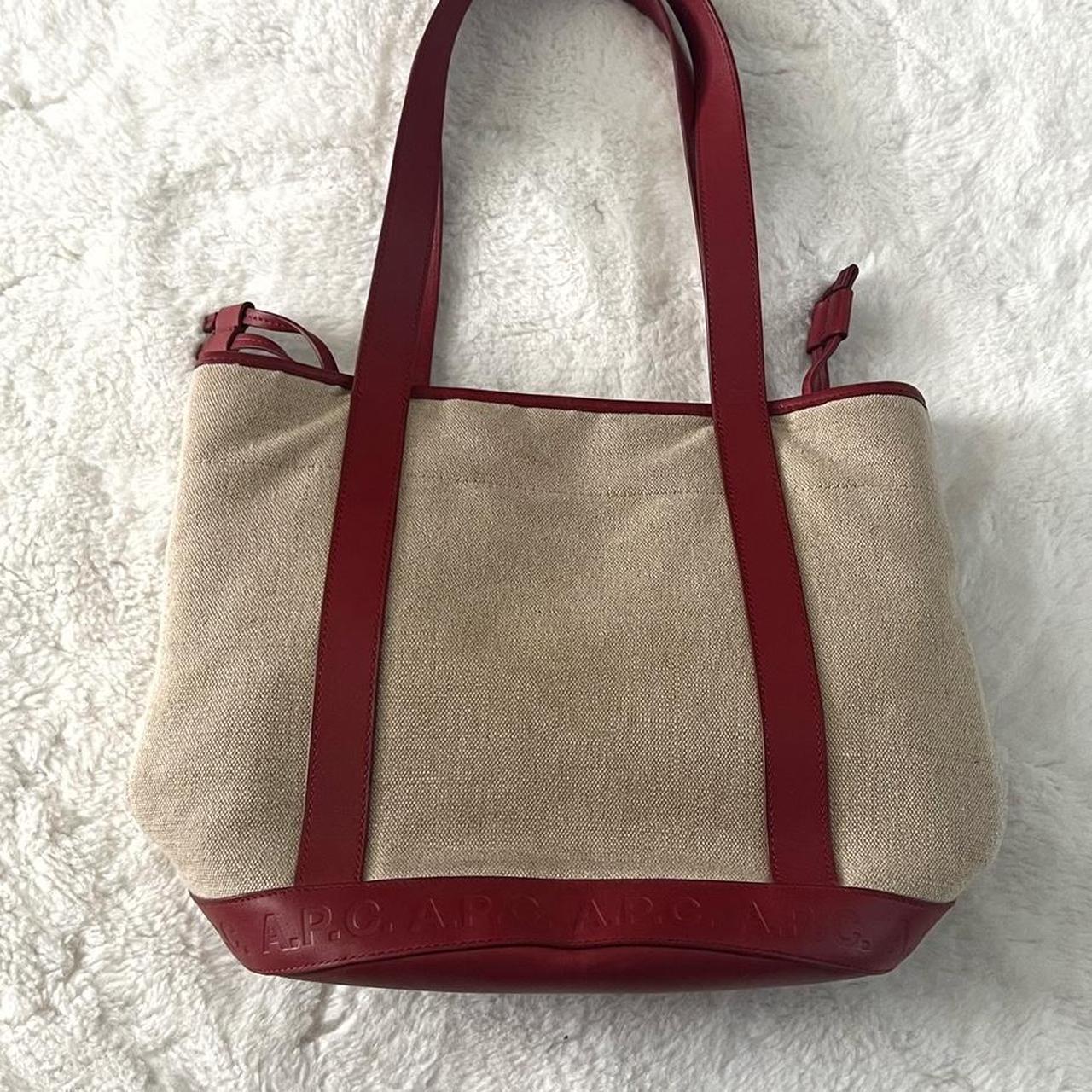 A.P.C Margaux Shoulder Bag Red color and design... - Depop