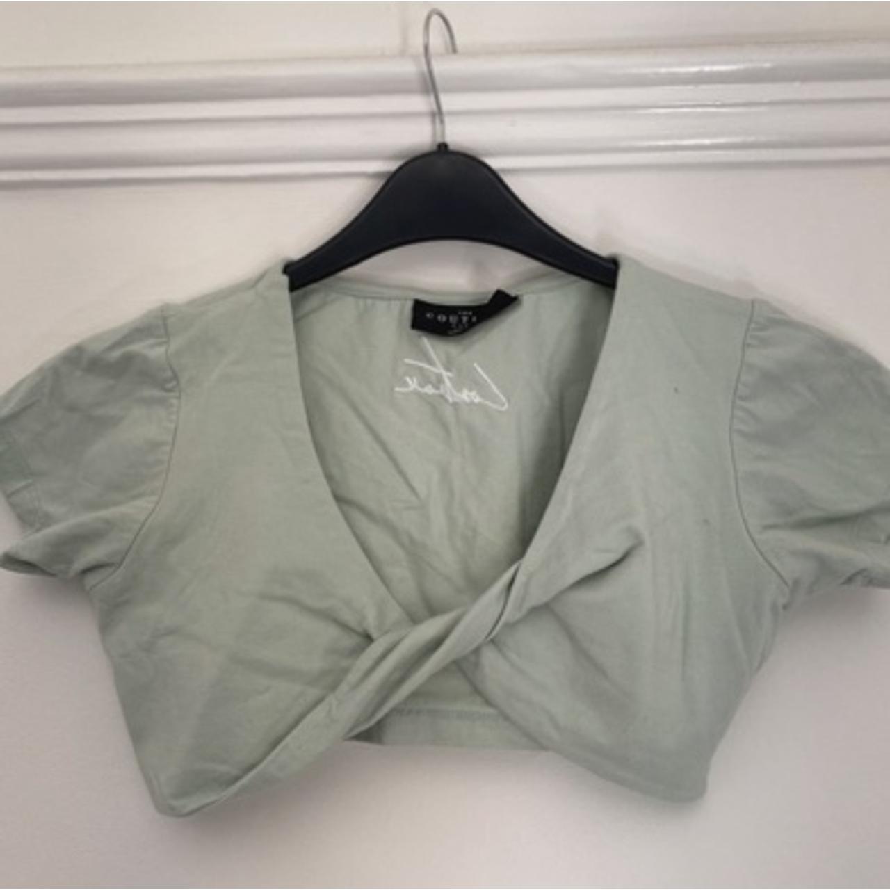 Couture Club cross over crop top Great condition... - Depop