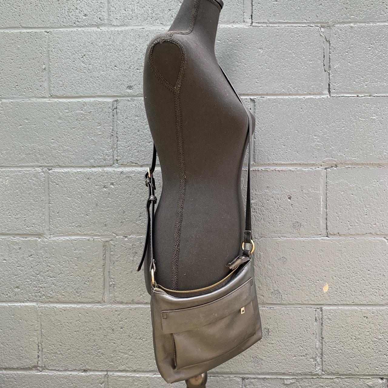 Target black leather purse Adjustable strap Zipper... - Depop