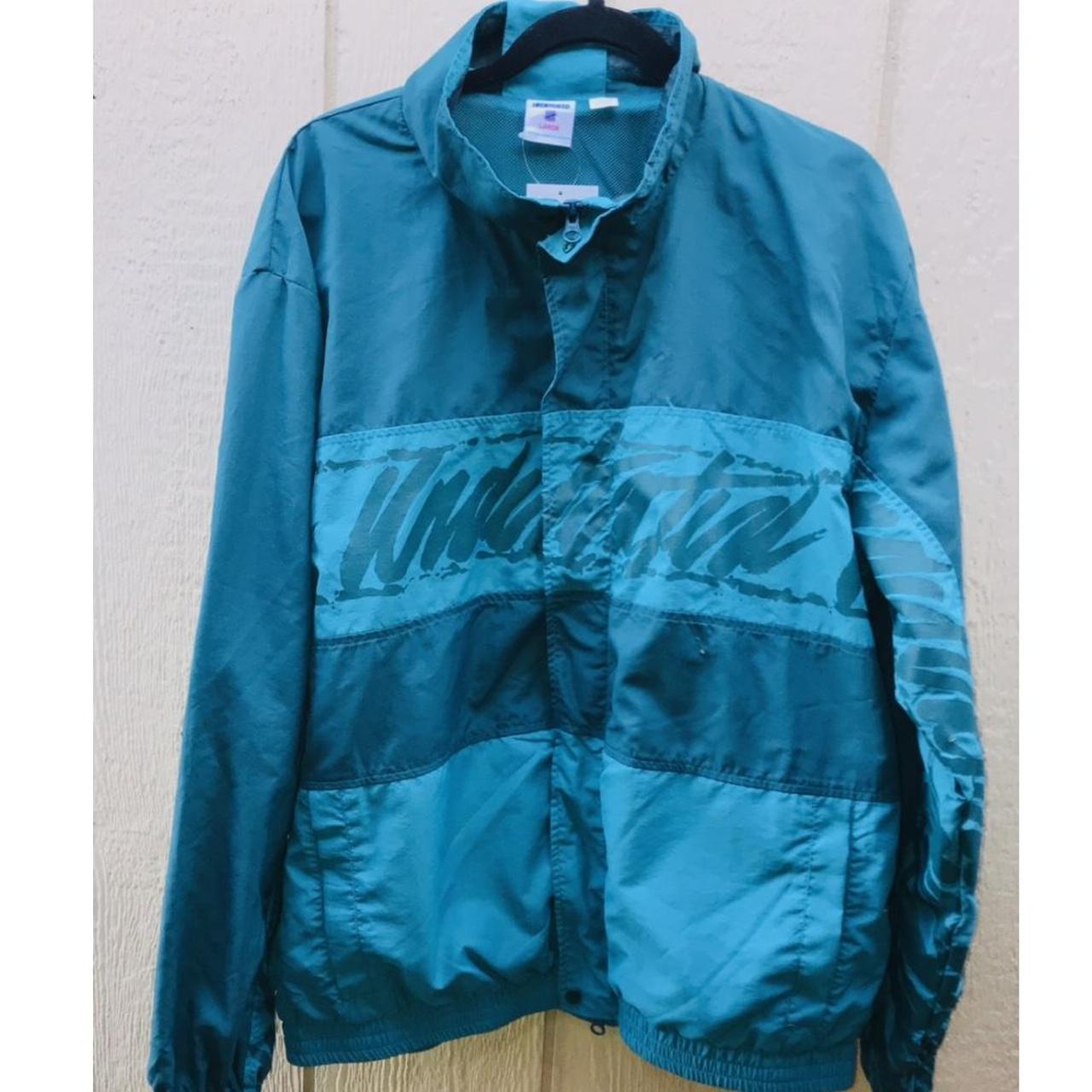 New Undefeated clothing from Socal Teal nylon Jacket . - Depop