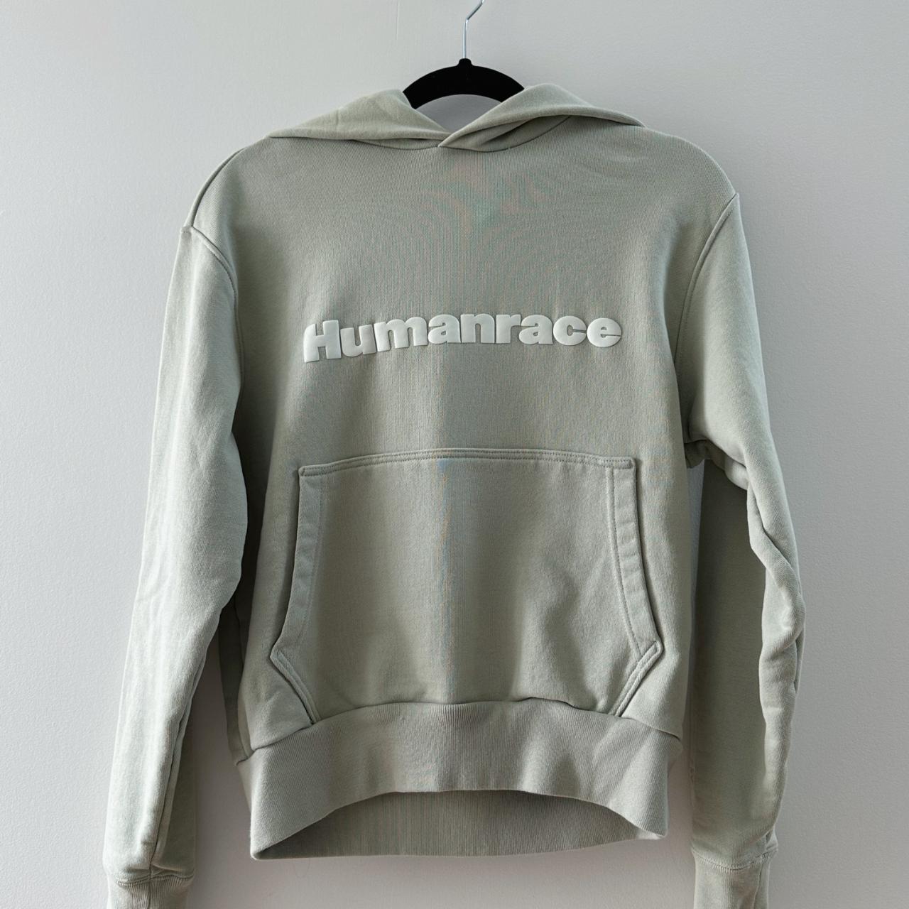 Adidas x Humanrace Sage Green Hoodie. Size XS.... - Depop