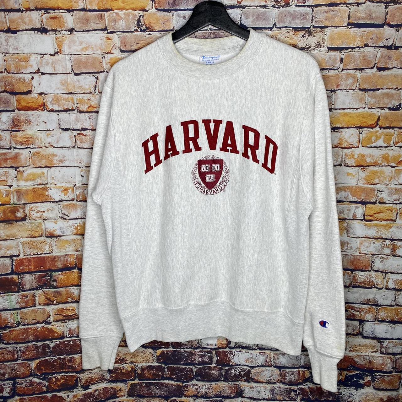 Vintage Champion Reverse Weave Harvard Crewneck... - Depop