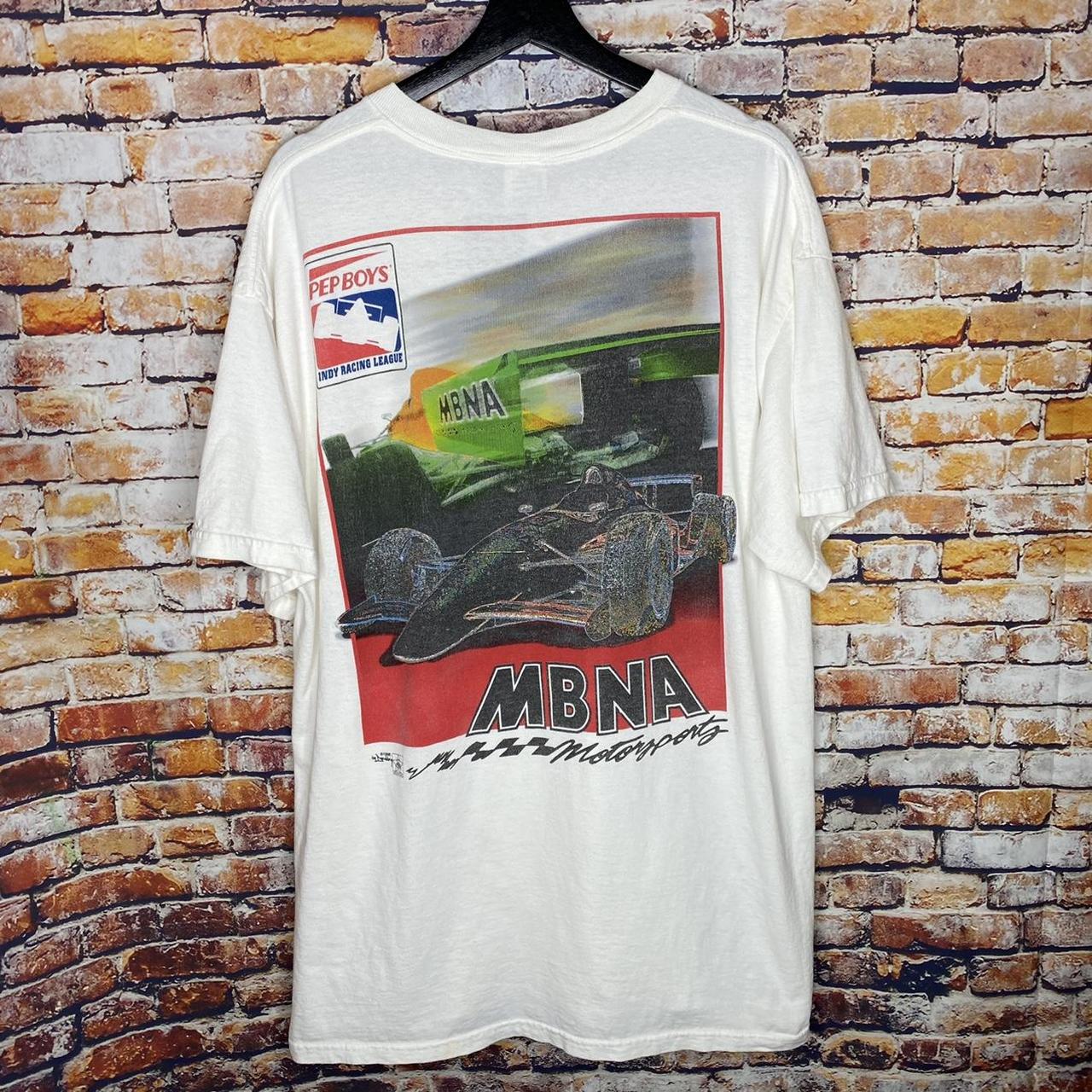 Vintage NASCAR MBNA Pep Boys Racing 1998 T Shirt... - Depop